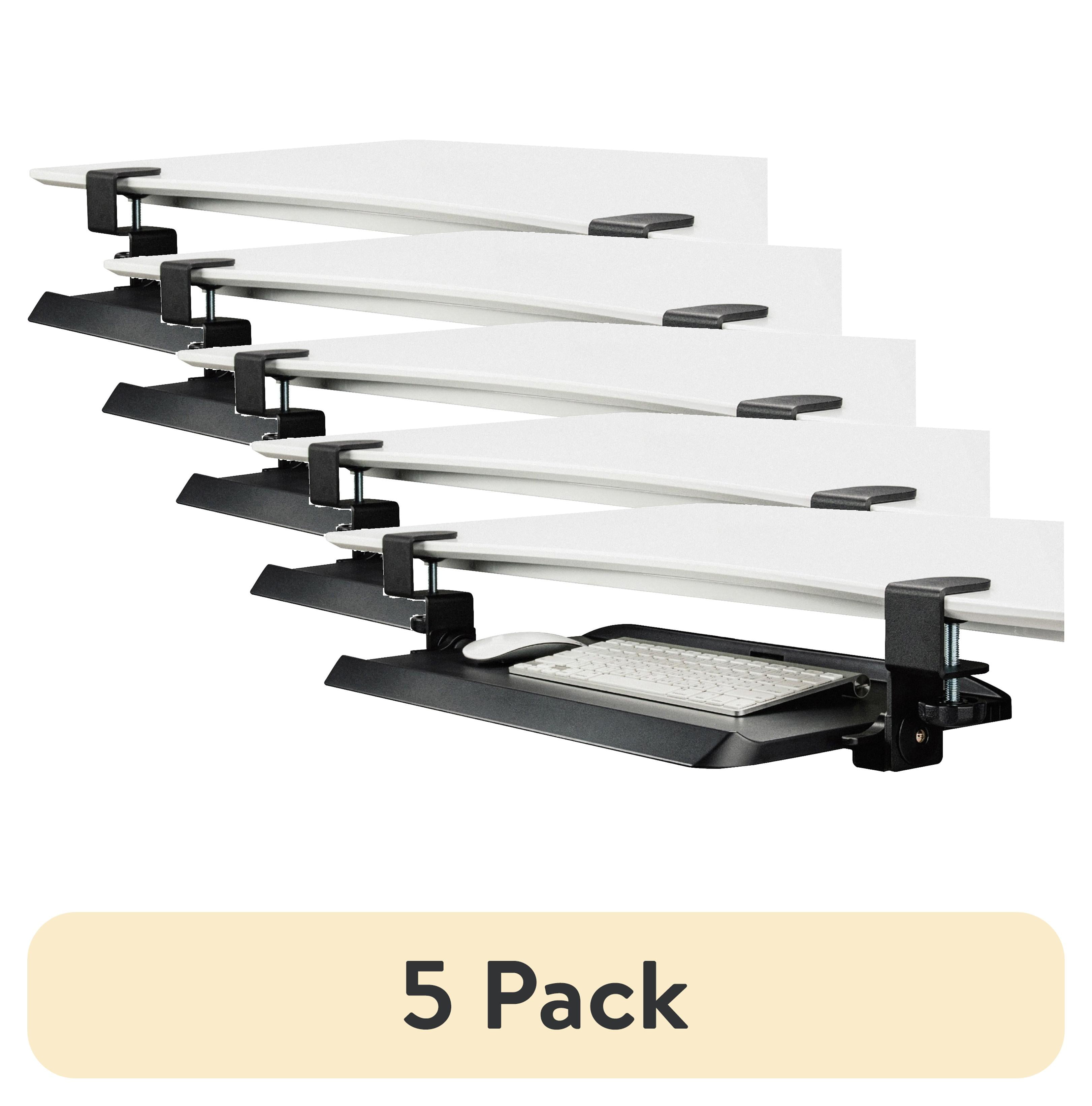 (5 pack) DESK CLAMP TILTING KEYBOARD TRAY - Walmart.com