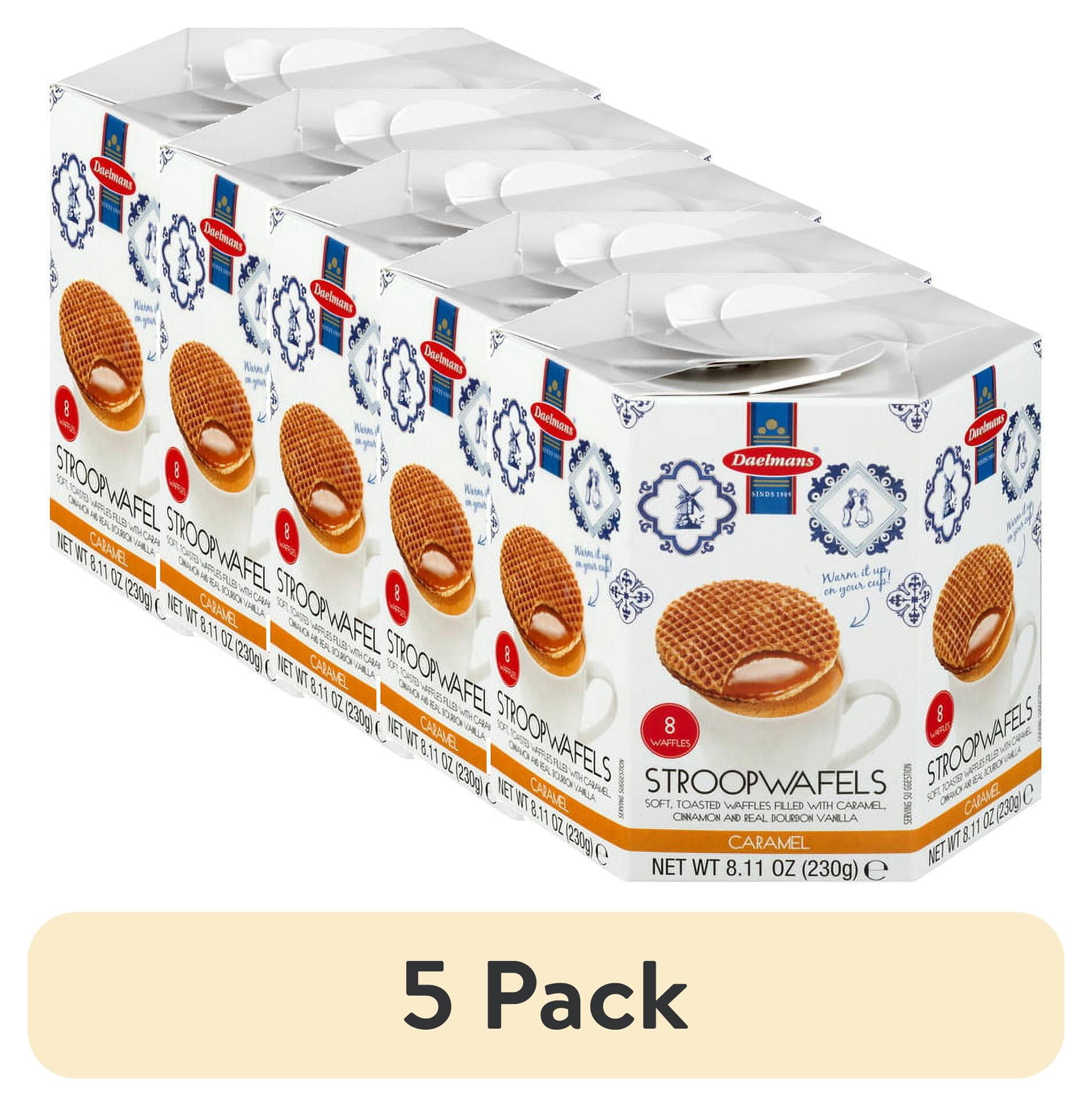 (5 pack) Daelmans Large Caramel Stroopwafel Hex Box - 8 ct - Walmart.com