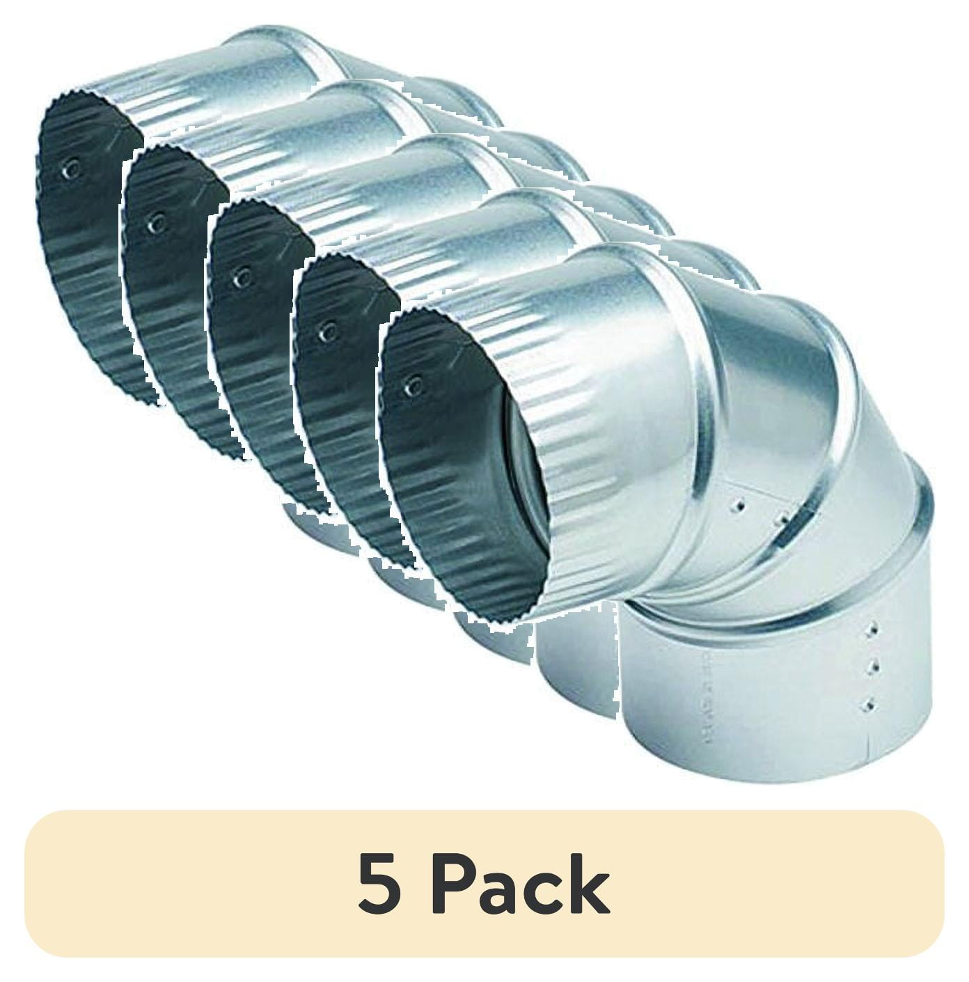 (5 pack) Deflecto Aluminum Dryer Vent Elbow, Fully Adjustable, 4 ...