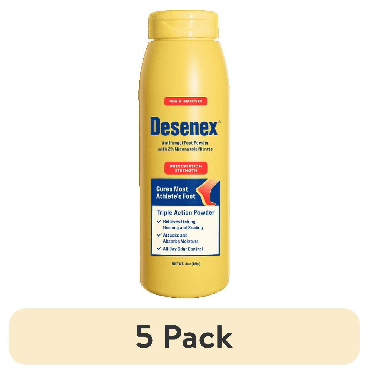(5 pack) Desenex Antifungal Powder 3 oz - Walmart.com