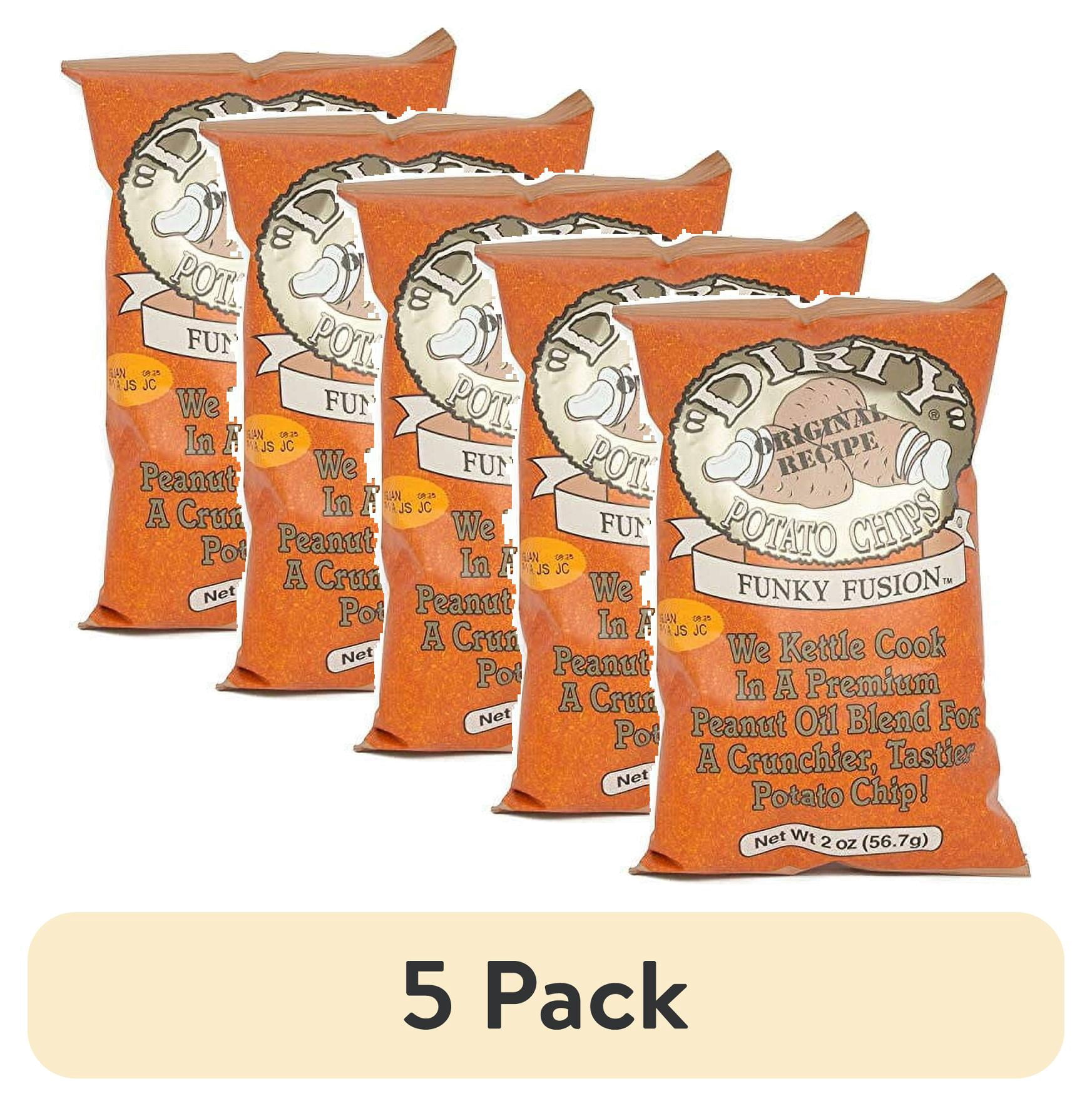 (5 pack) Dirty Chips Funky Fusion Potato Chips, 2 oz (Pack of 8 ...