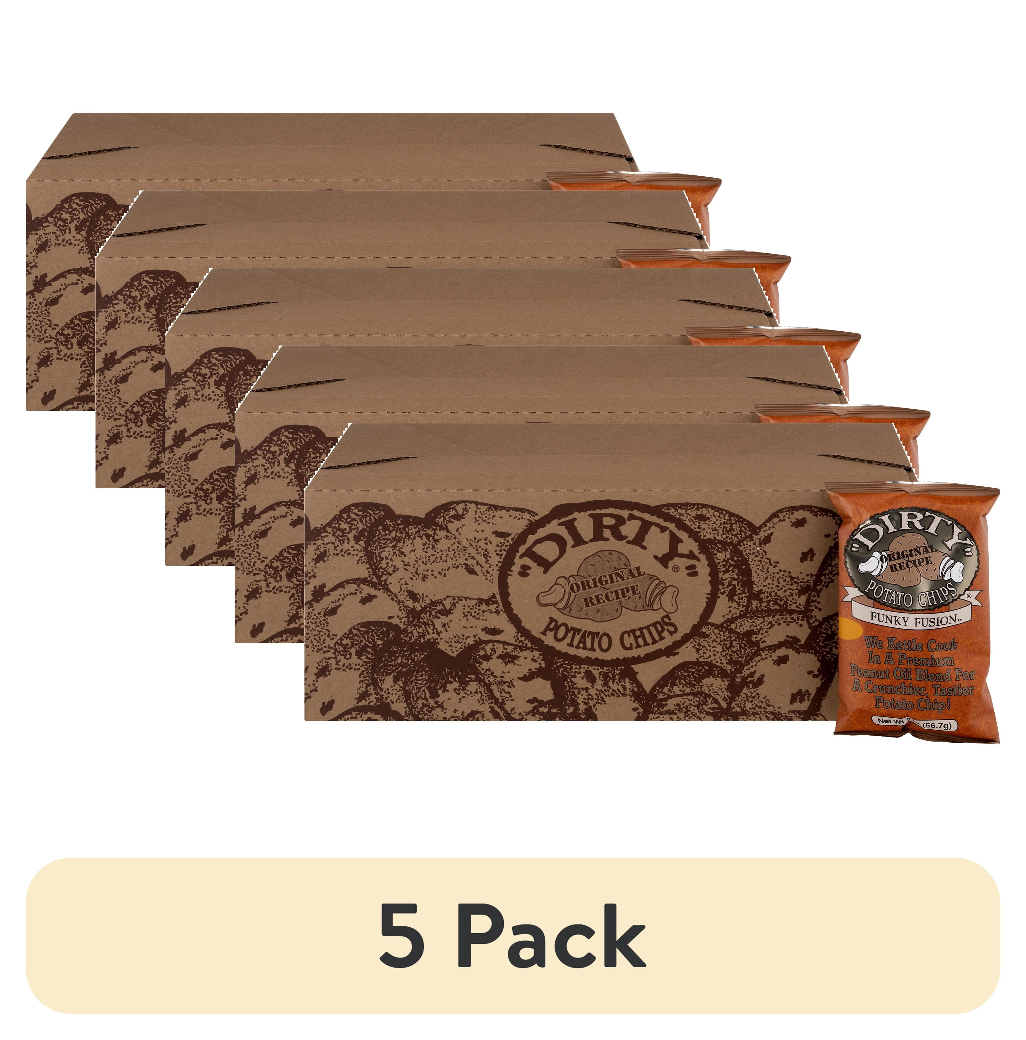 (5 pack) Dirty Kettle Chips, Funky Fusion, 2 oz, 25 Count - Walmart.com