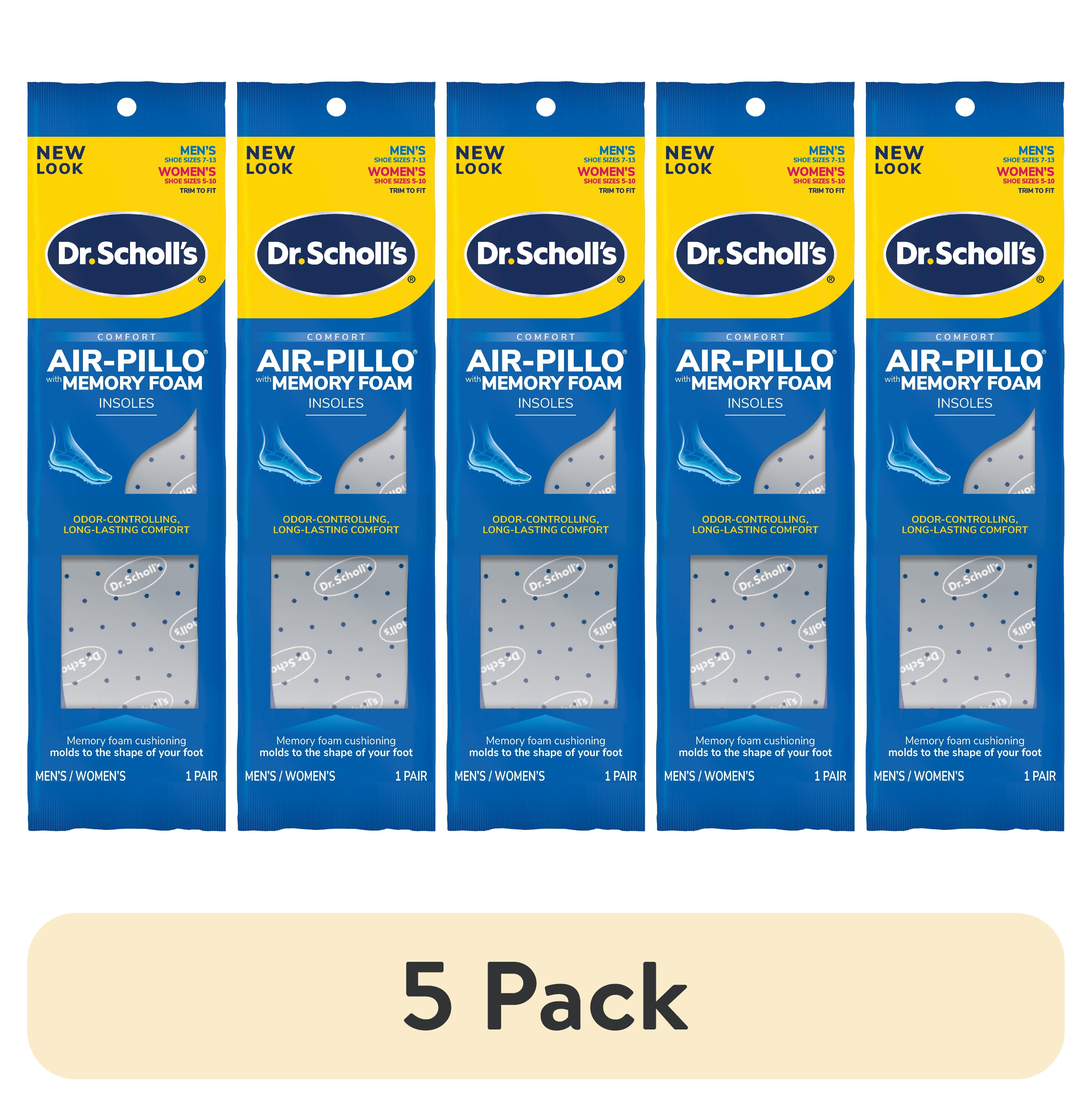 (5 pack) Dr. Scholl's® Air-Pillo® With Memory Foam Insoles, Trim to Fit ...