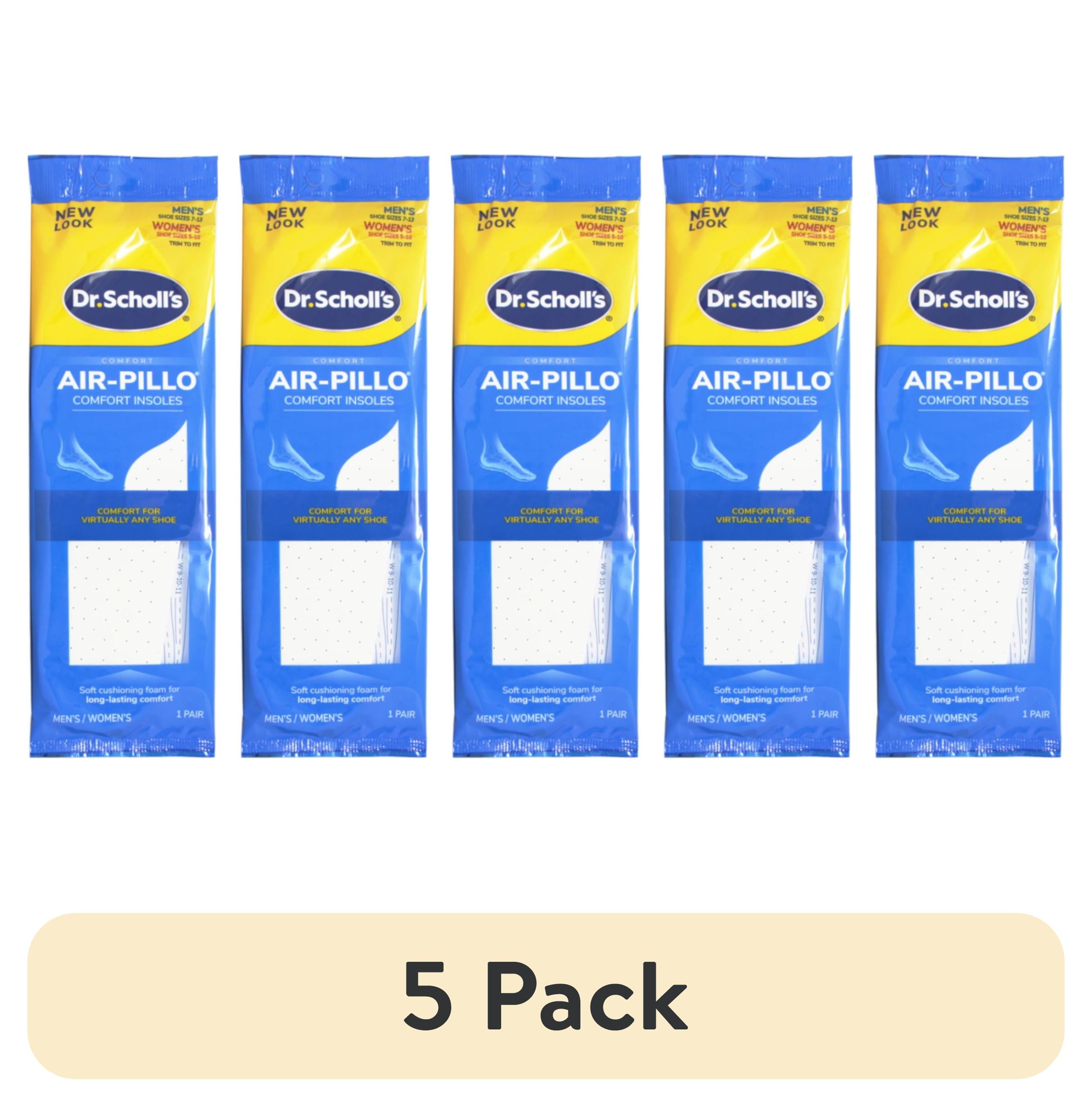 (5 pack) Dr. Scholl's DOUBLE AIR-PILLO Insoles // Cushioning Molds to ...