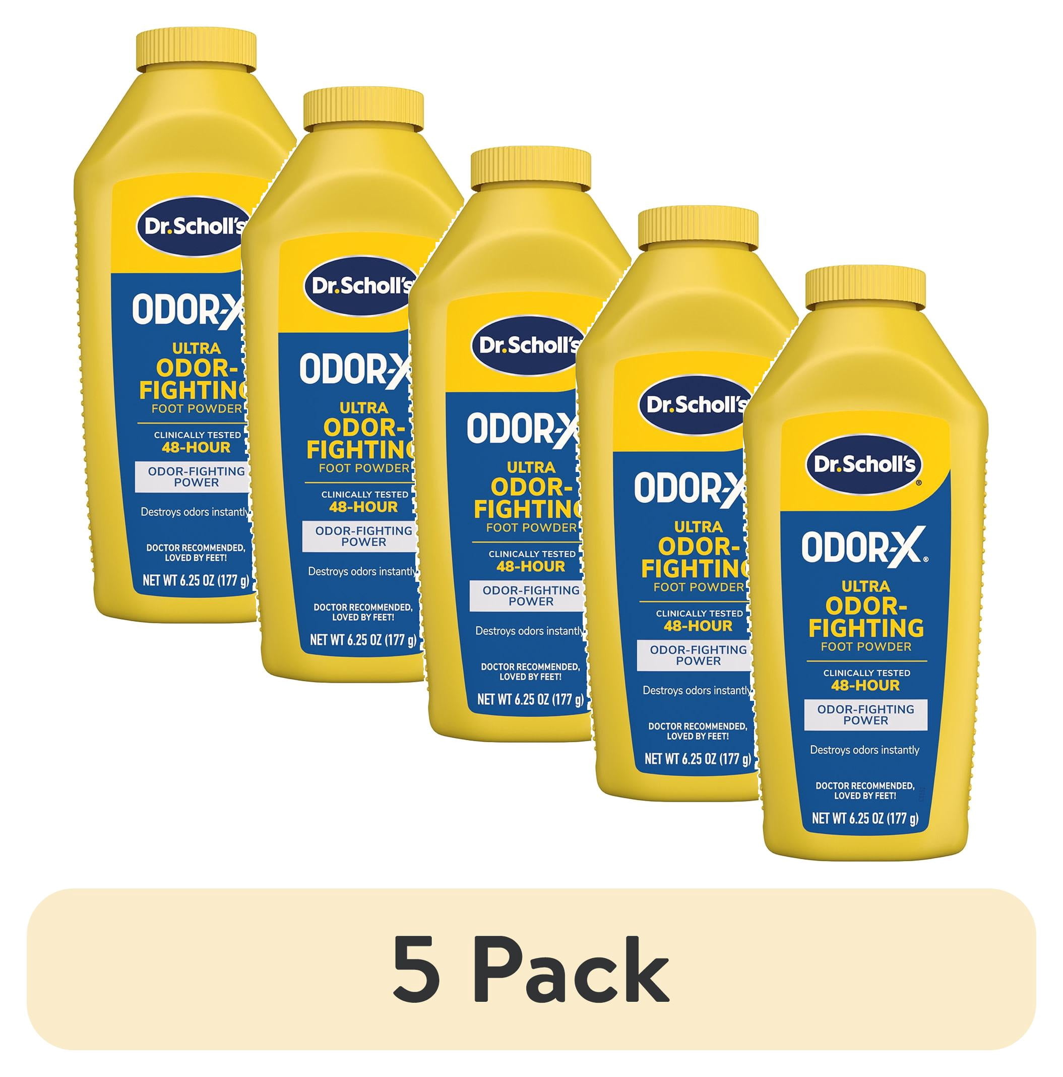 (5 pack) Dr. Scholl's Odor-x Ultra Odor Fighting Powder, (6.25oz ...