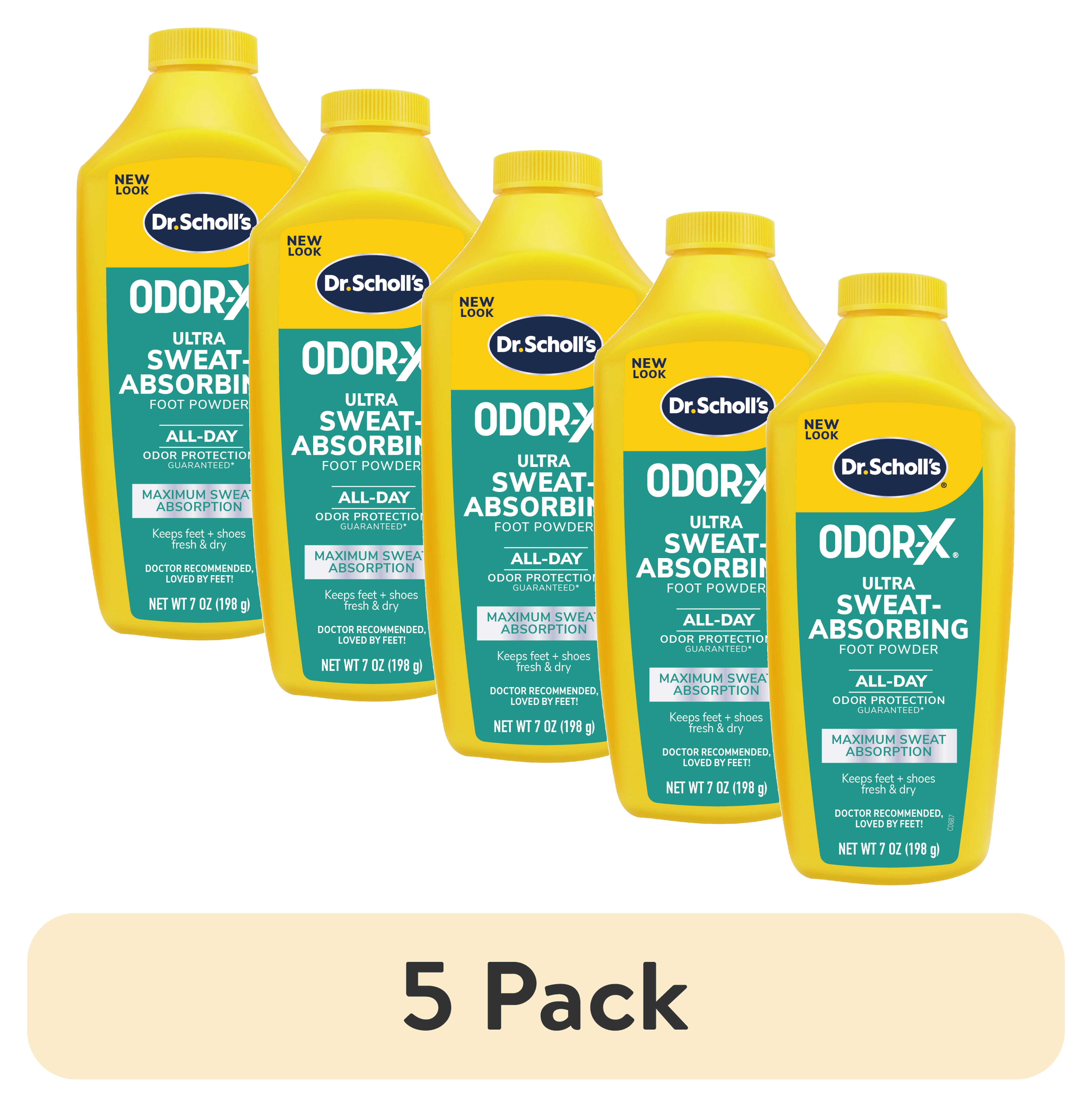 (5 pack) Dr. Scholl's Soothing Foot Powder for Wetness and Odor, 7 Oz ...