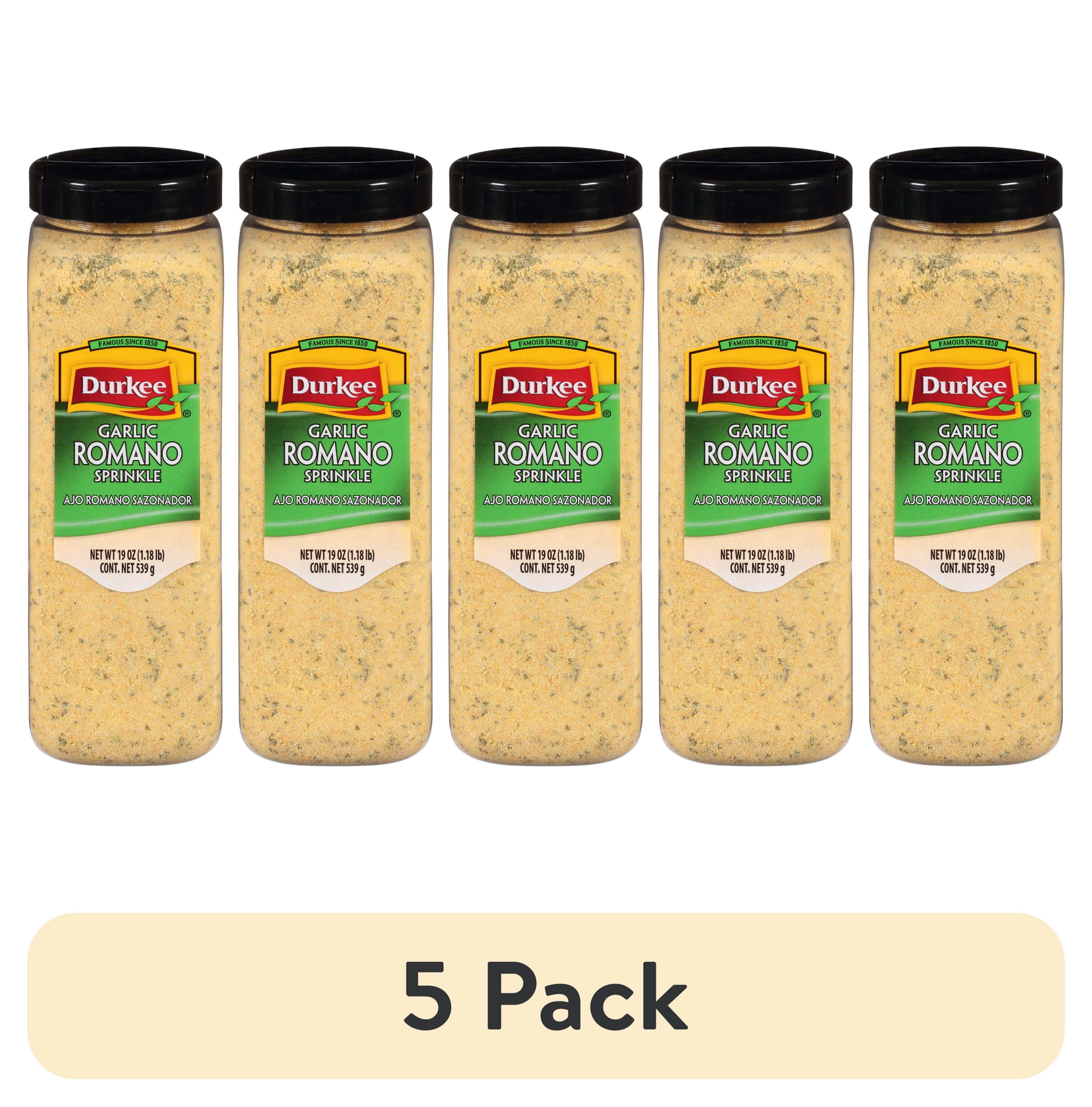 (5 pack) Durkee® Garlic Romano Sprinkle 19 oz. Shaker - Walmart.com