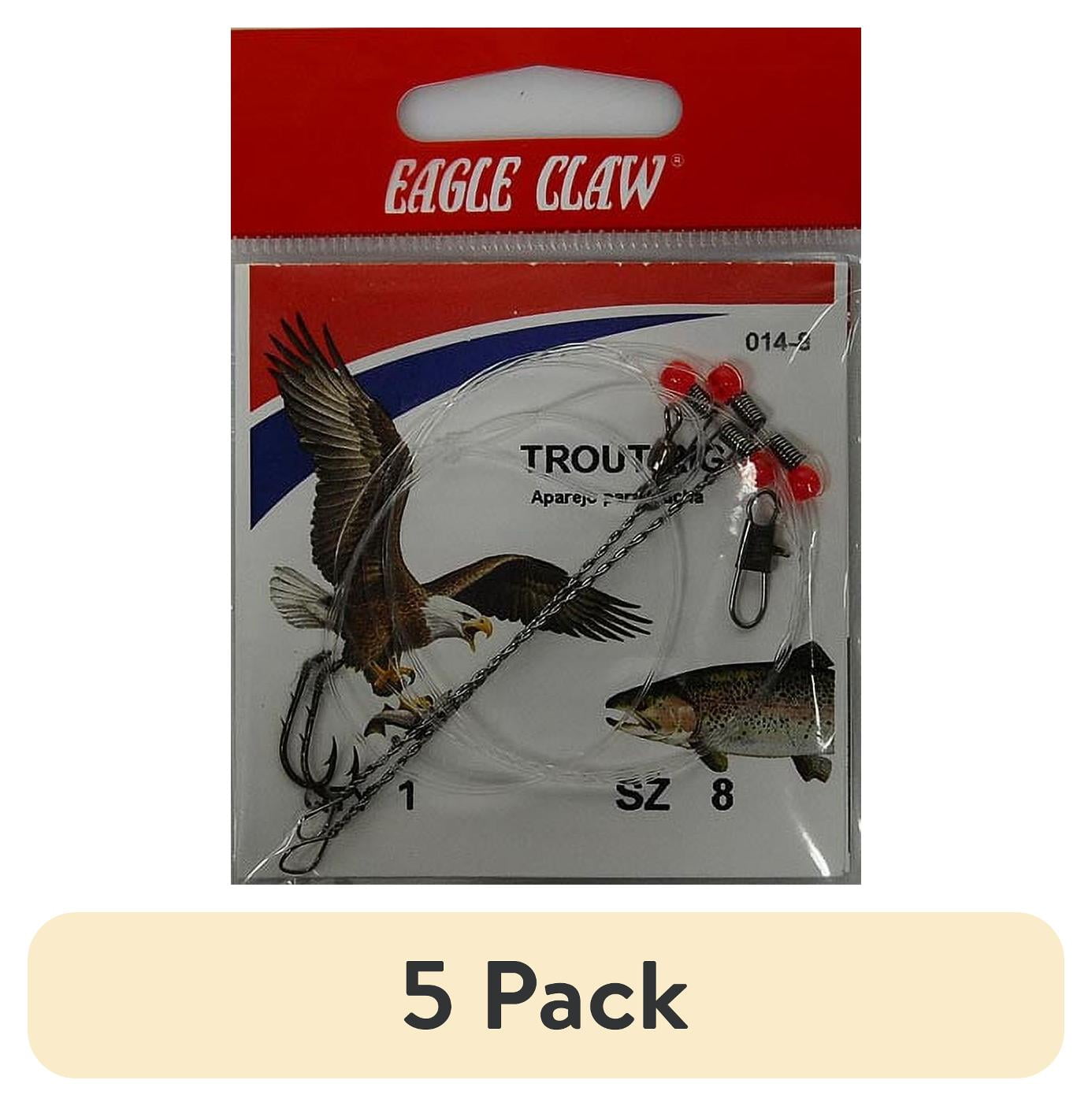 Eagle Claw 014H-8 Trout Rig - Quality Bronze Size 8 Hook - Walmart.com