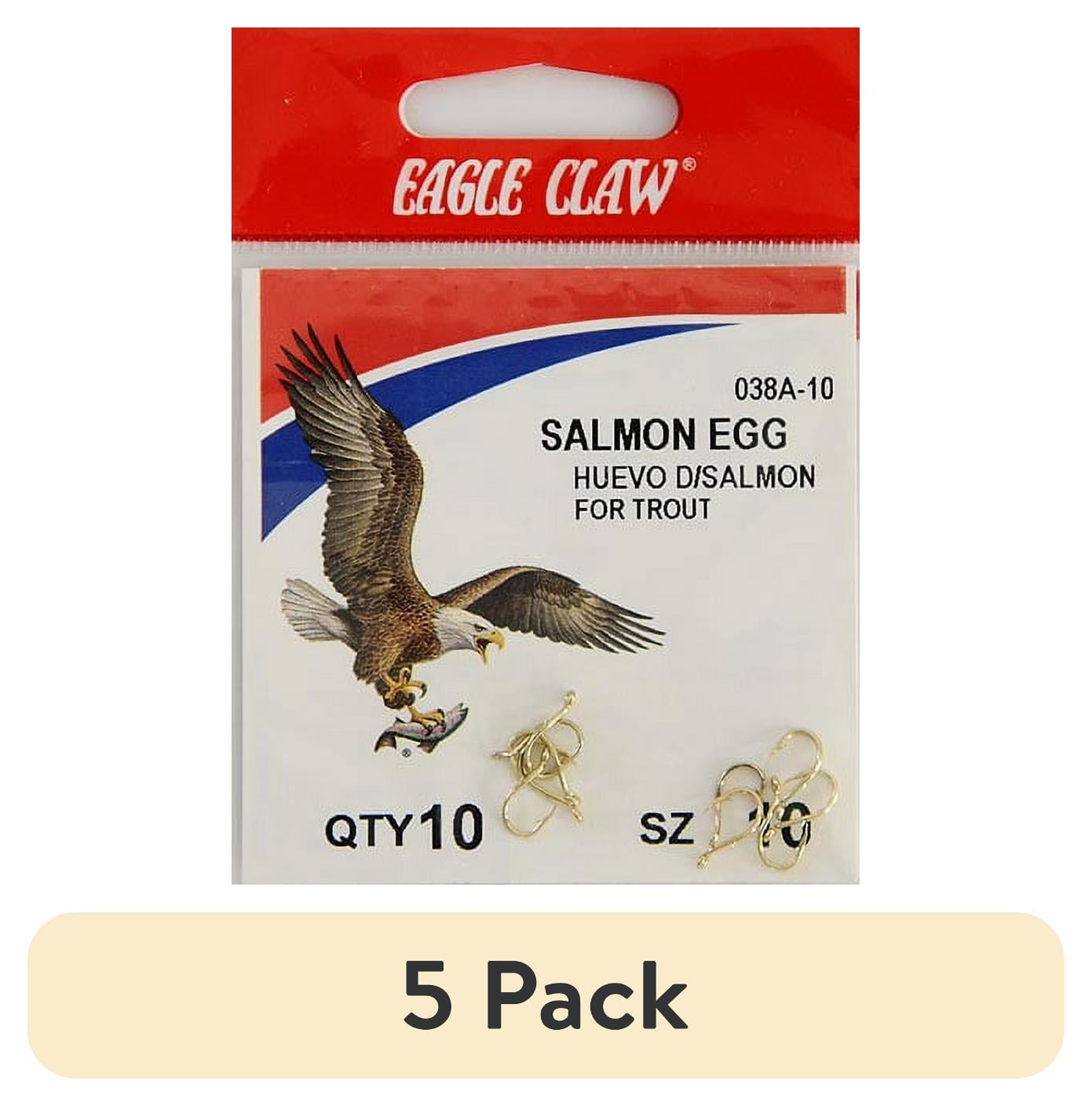 Eagle Claw Salmon Egg Fishing Hook - Size 10 - Trout Fishing - Walmart.com