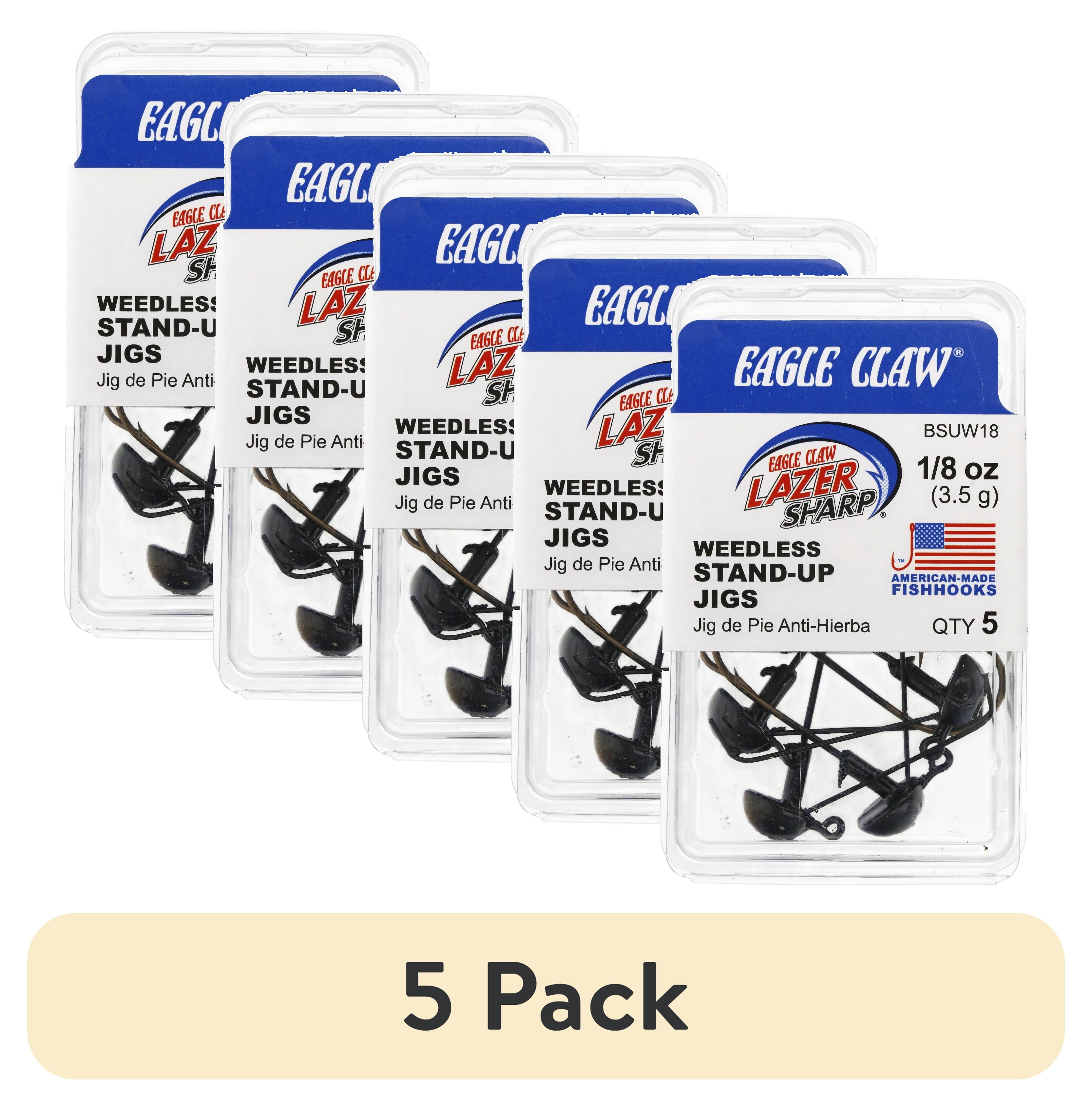 Eagle Claw Weedless Stand Up Jig - 1/8 oz. Black Fishing Jig - Walmart.com