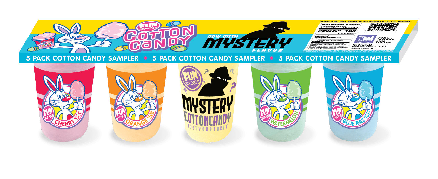 Fun Sweets Brand Easter Cotton Candy Sampler Gluten Free & Peanut Free ...