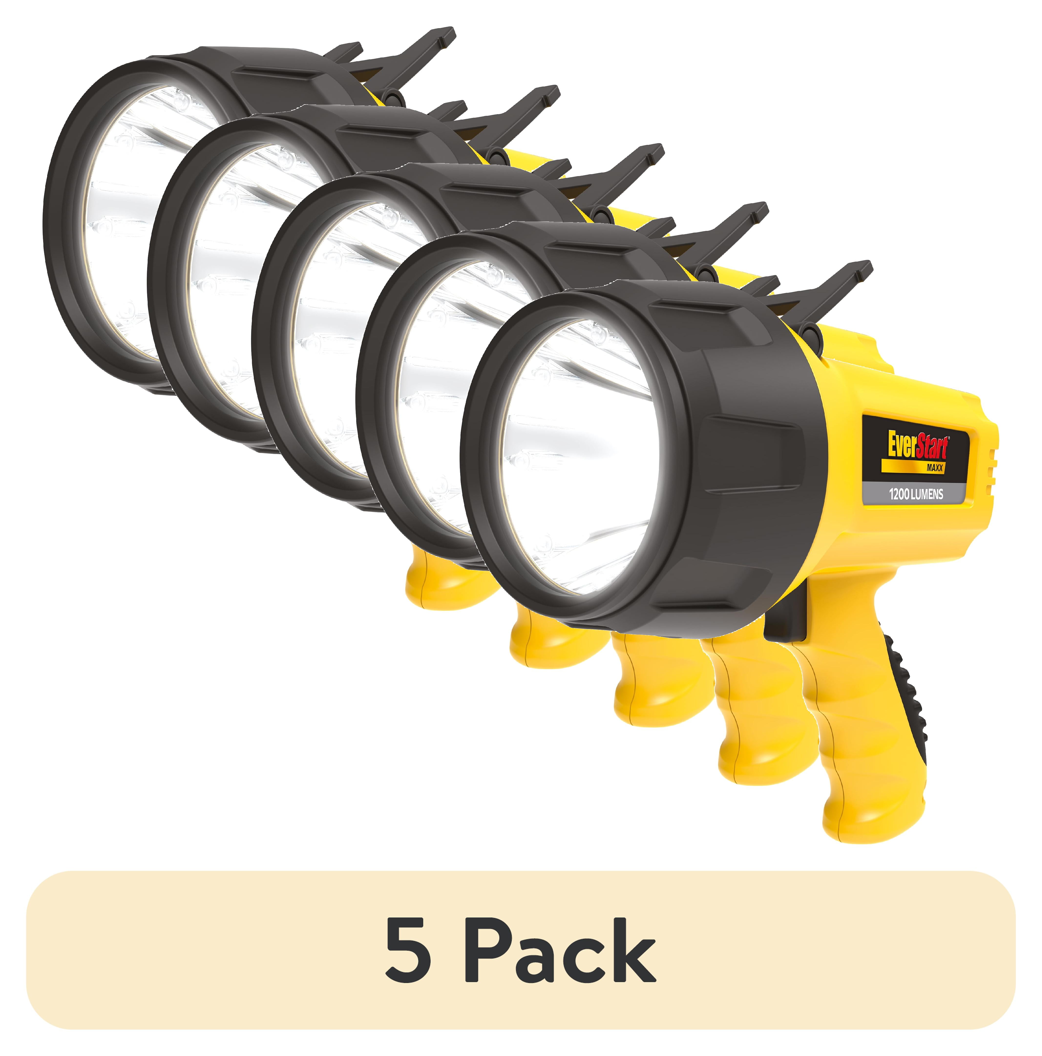 (5 pack) EverStart Maxx SL5HE 1200 Lumen LED Rechargeable Spotlight - Walmart.com