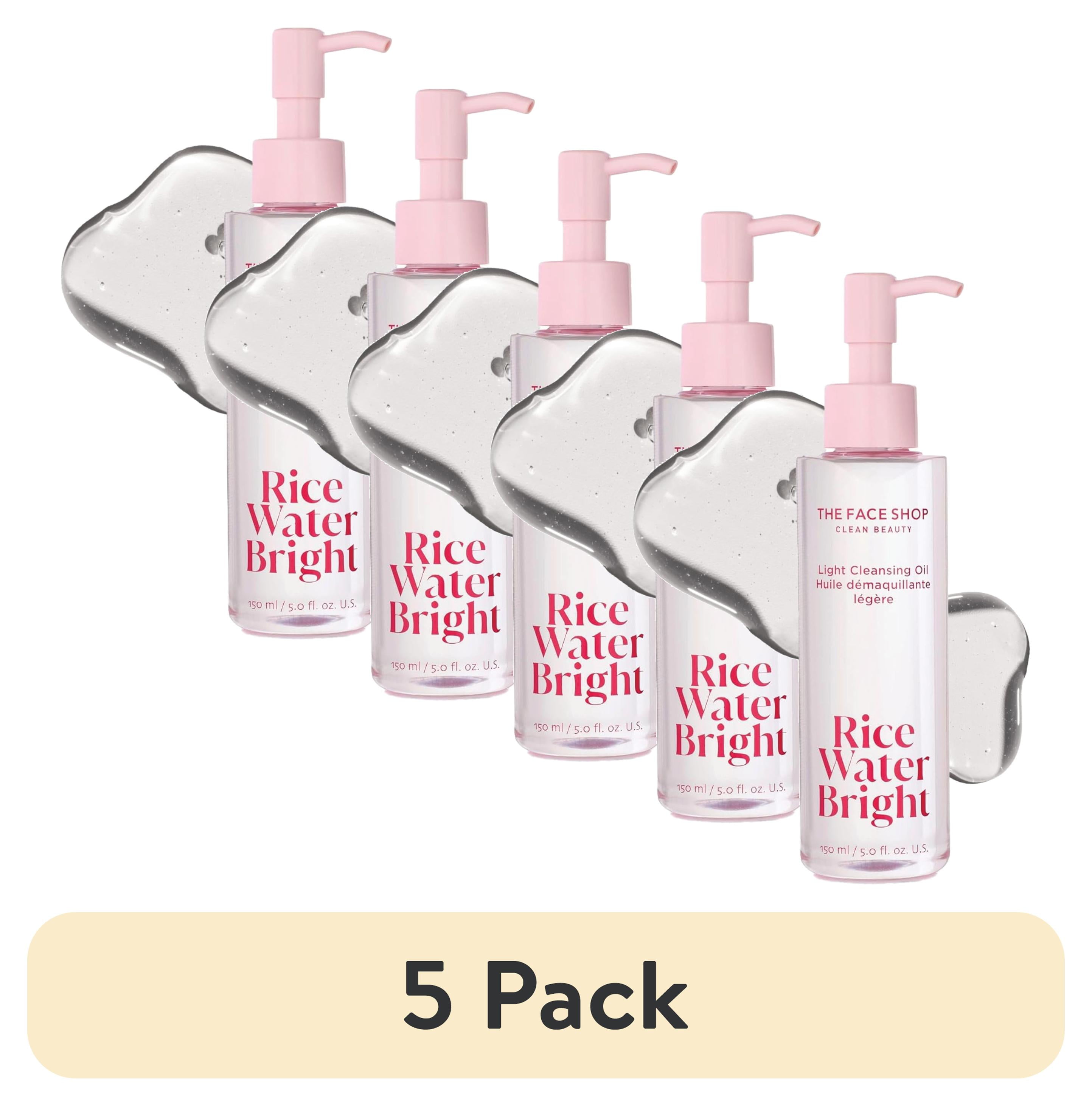 (5 pack) The Face Shop Rice Water Bright Light Facial Cleansing Oil ...