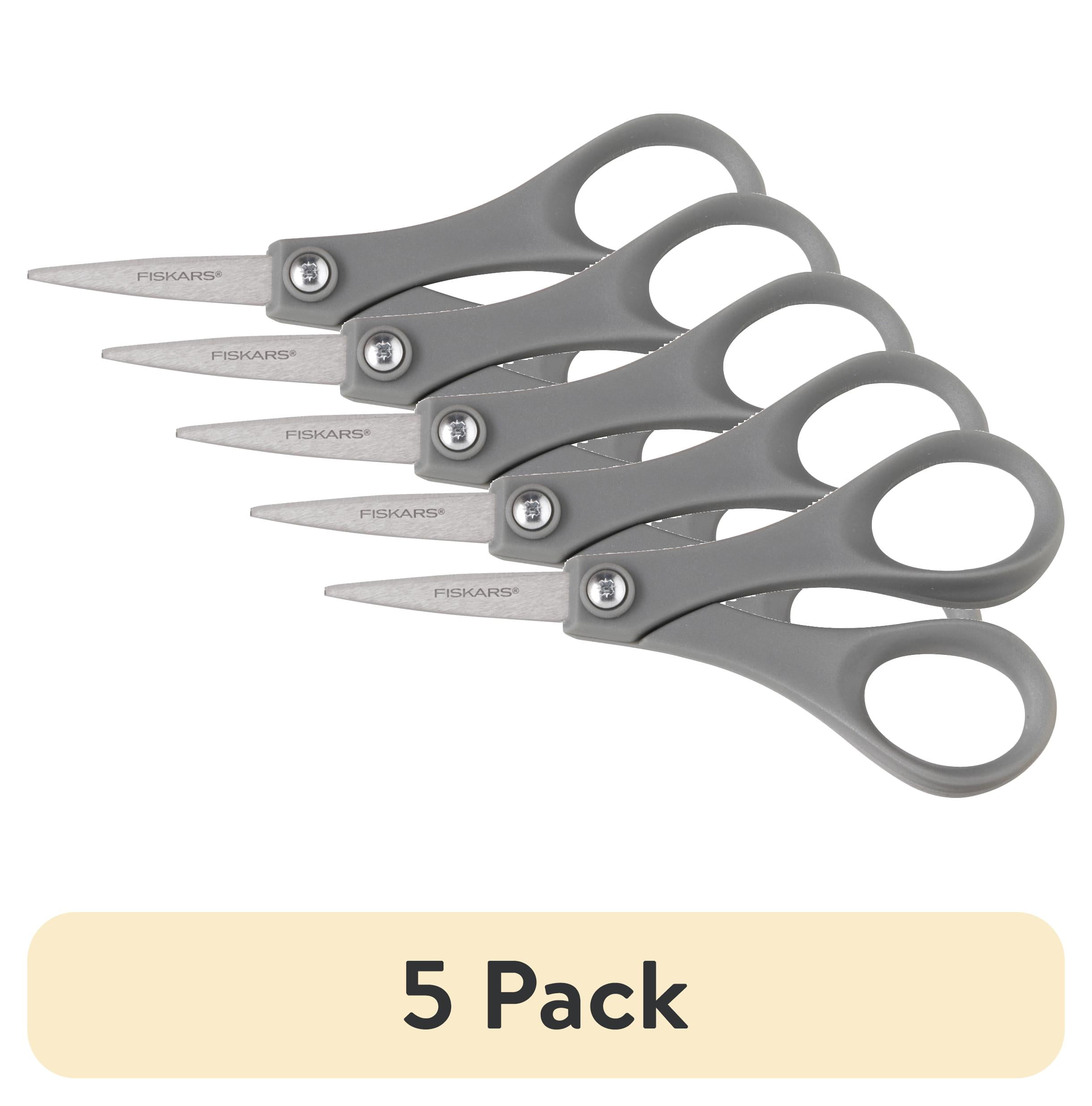 (5 pack) Fiskars Double Loop Detail Scissors, Gray, 5 Inches - Walmart.com