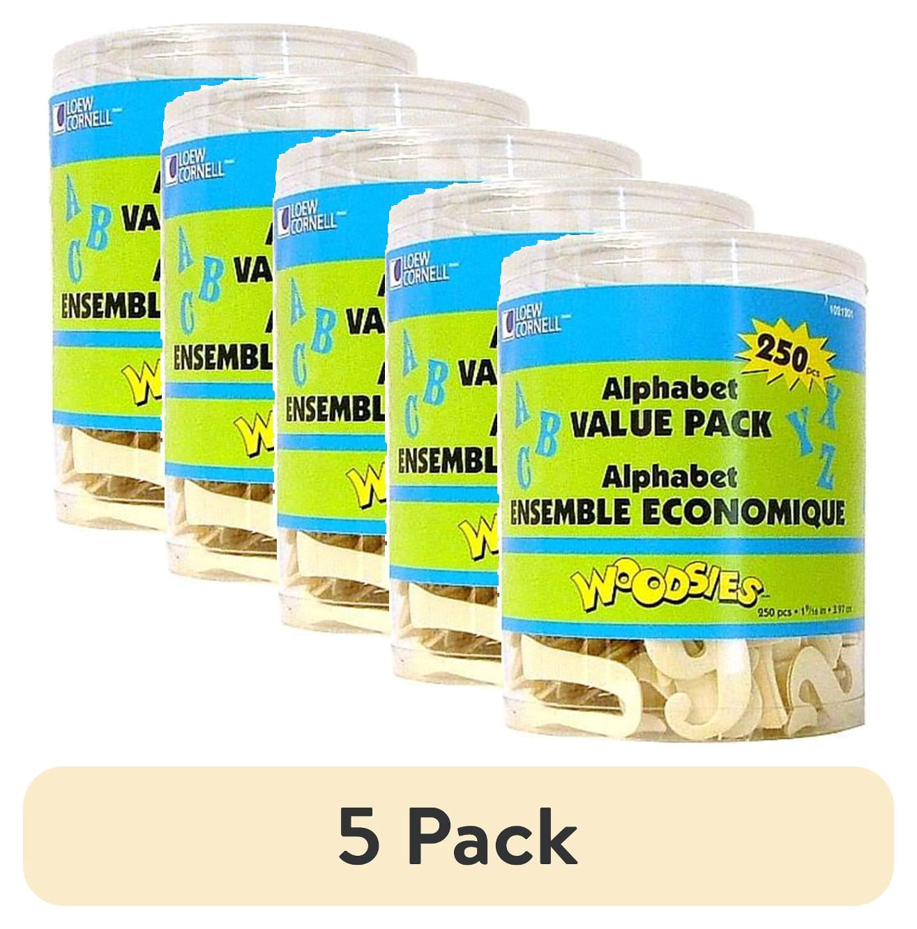 (5 pack) Forster Woodsies Alphabet Upper Case Natural 250pc - Walmart.com