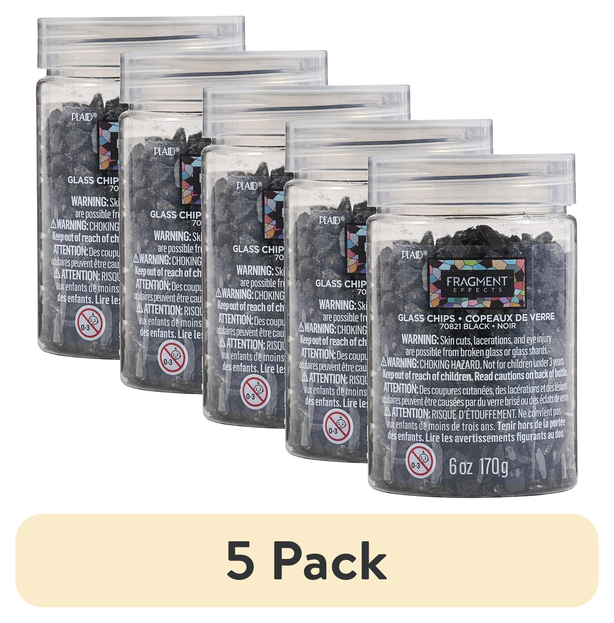 (5 pack) Fragment Effects Glass Chips, Black, 6 oz - Walmart.com