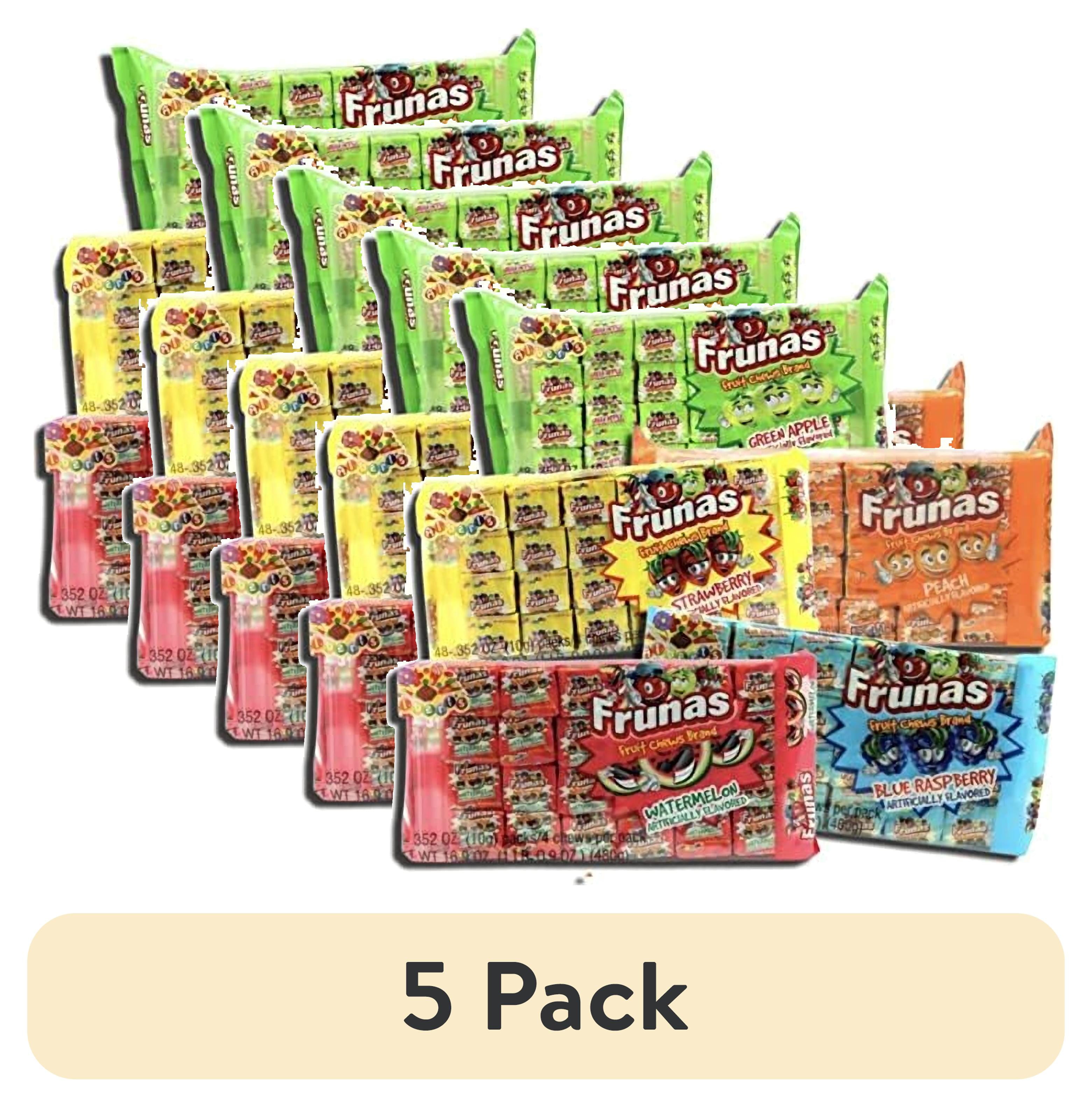 (5 pack) Frunas Frunas Fruit Chews Bulk 240 Qty Value Variety by Albert ...