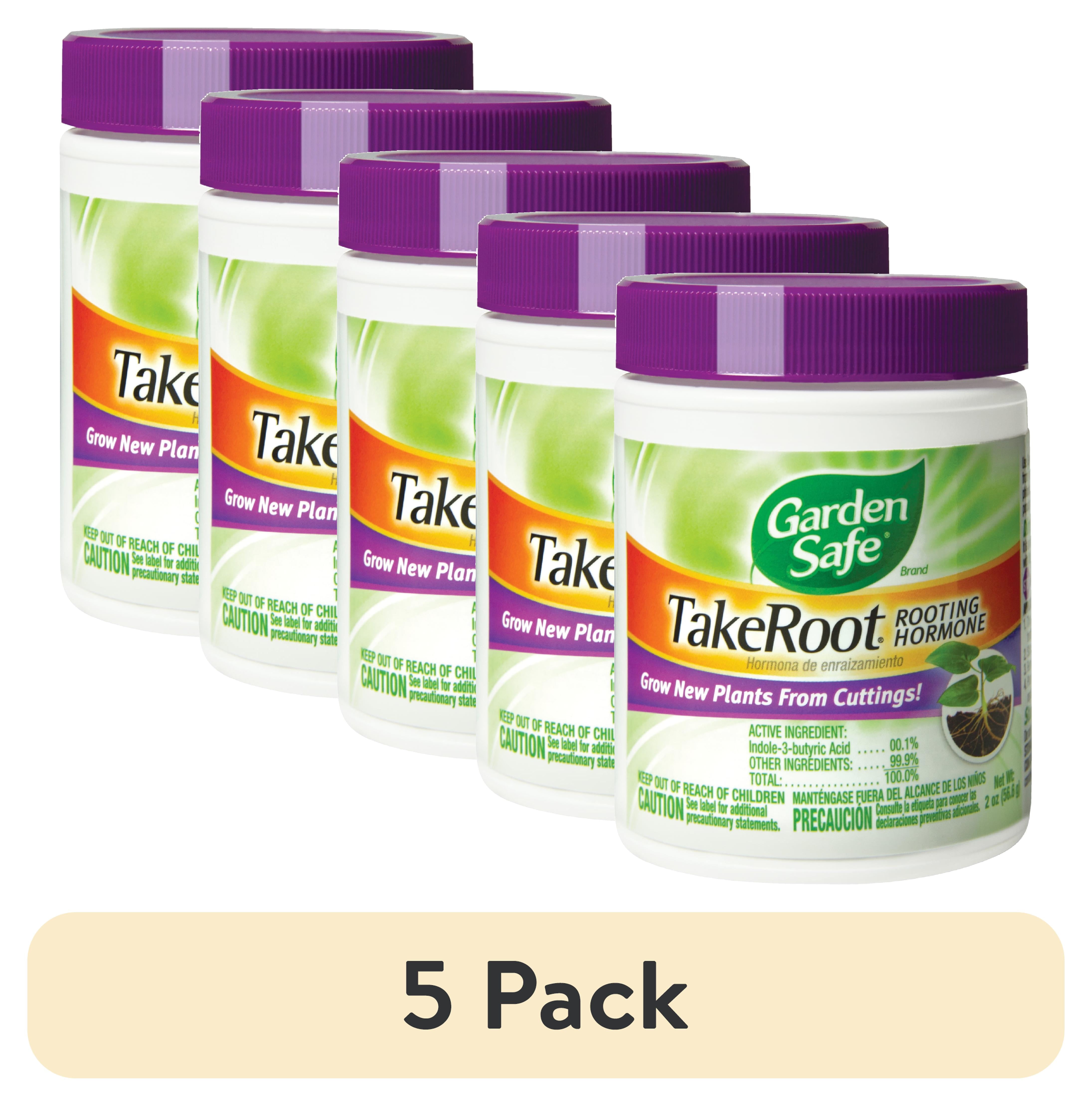 (5 pack) Garden Safe Take Root Rooting Hormone Powder, Grow New Plants ...