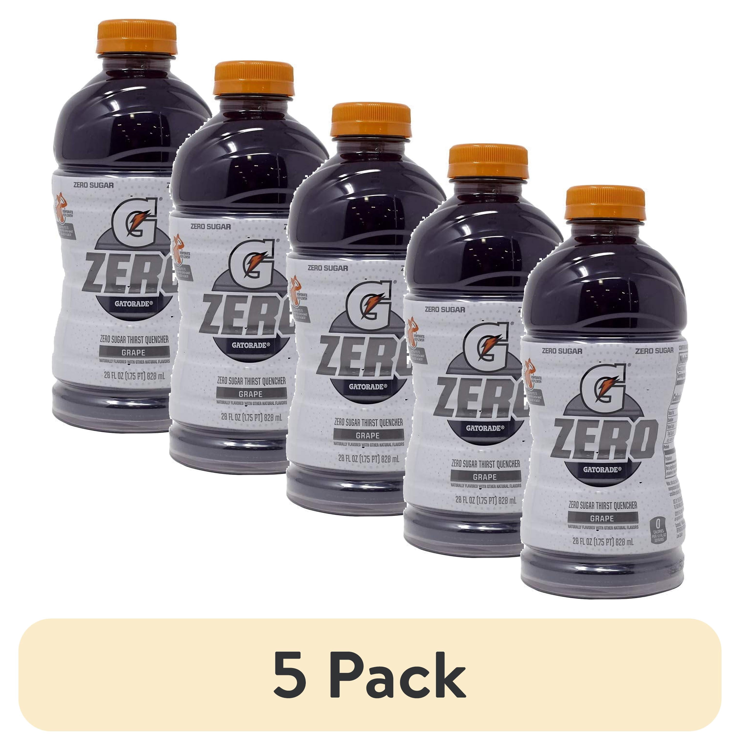 (5 pack) Gatorade Zero Sugar Thirst Quencher Grape Sports Drink, 28 fl ...