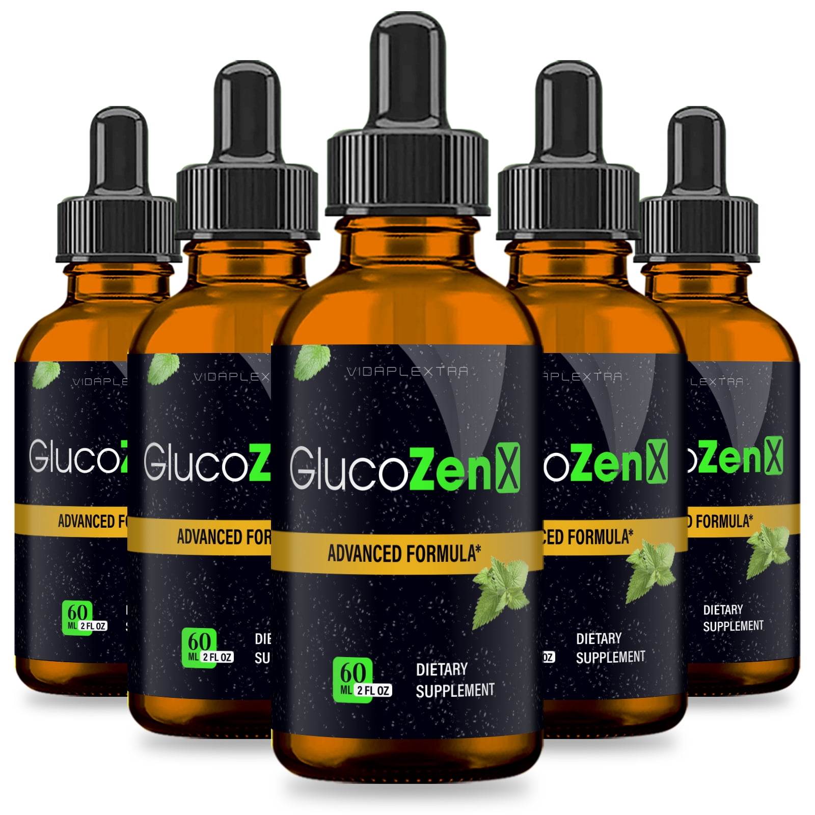 (5 pack) Gluco Zen X Drops - Gluco Zen X Liquid Drops - Walmart.com