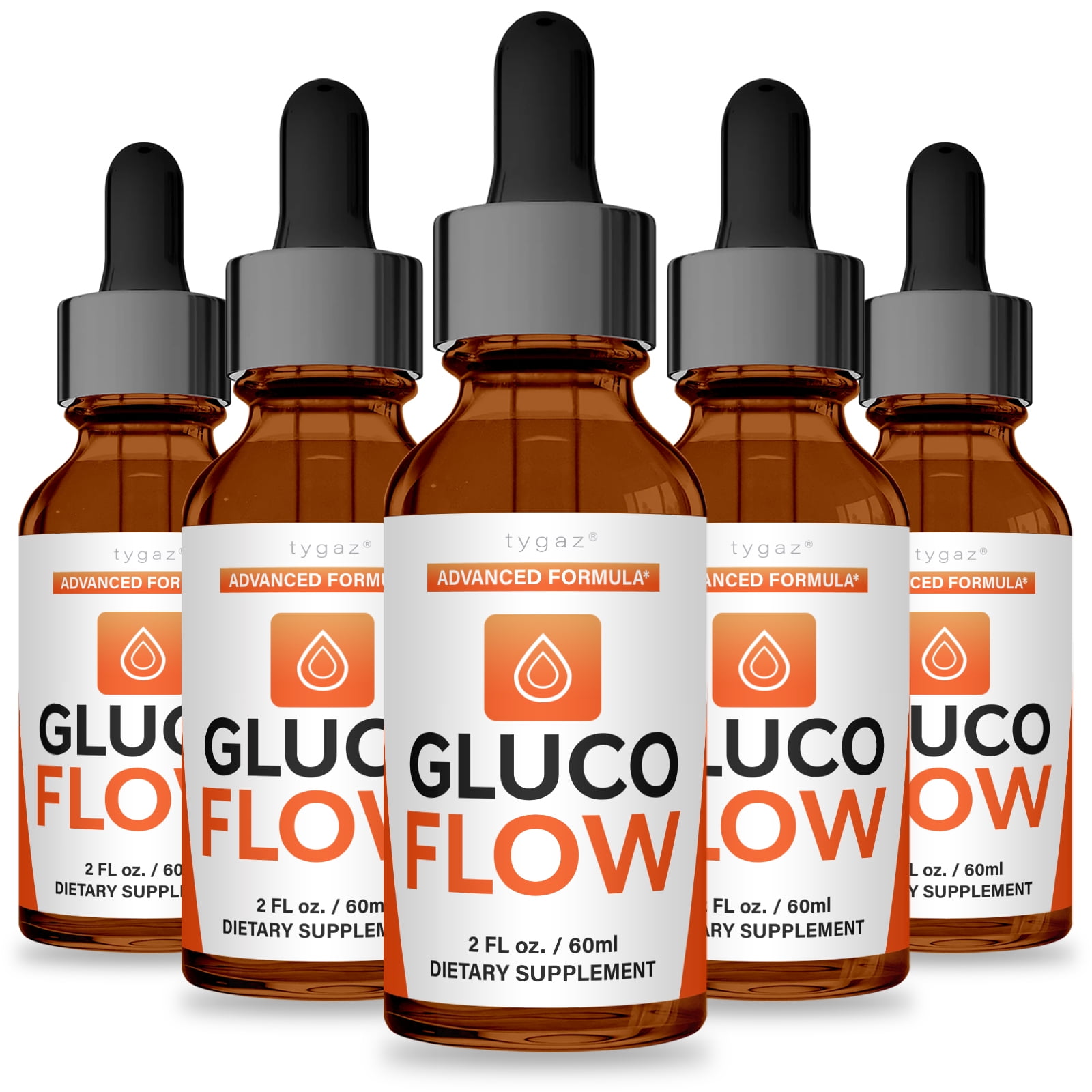 (5 pack) GlucoFlow - Gluco Flow Liquid Supplement - Walmart Business ...