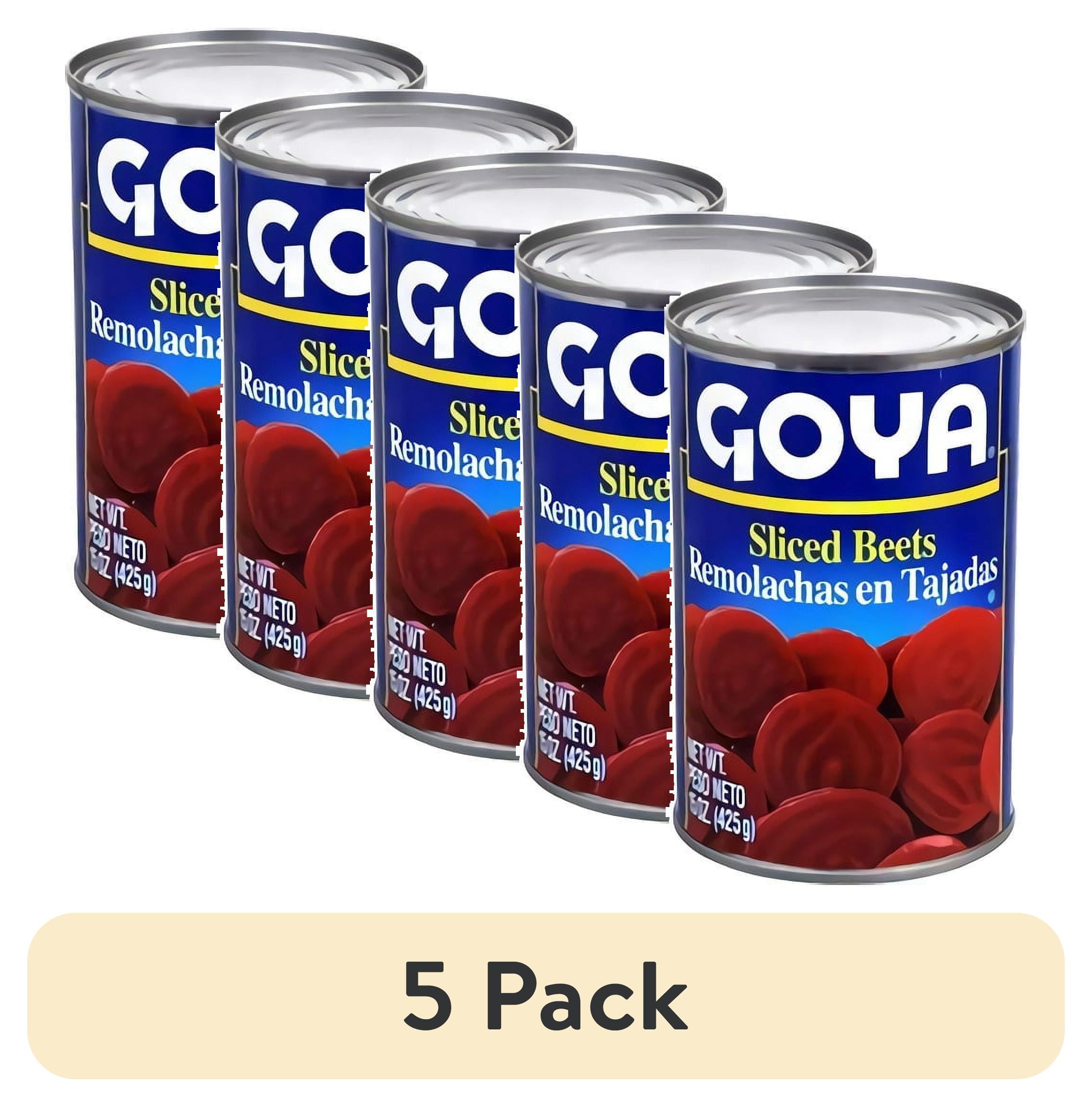 (5 pack) Goya Foods Sliced Beets, 15 oz, Pack of 6 - Walmart.com