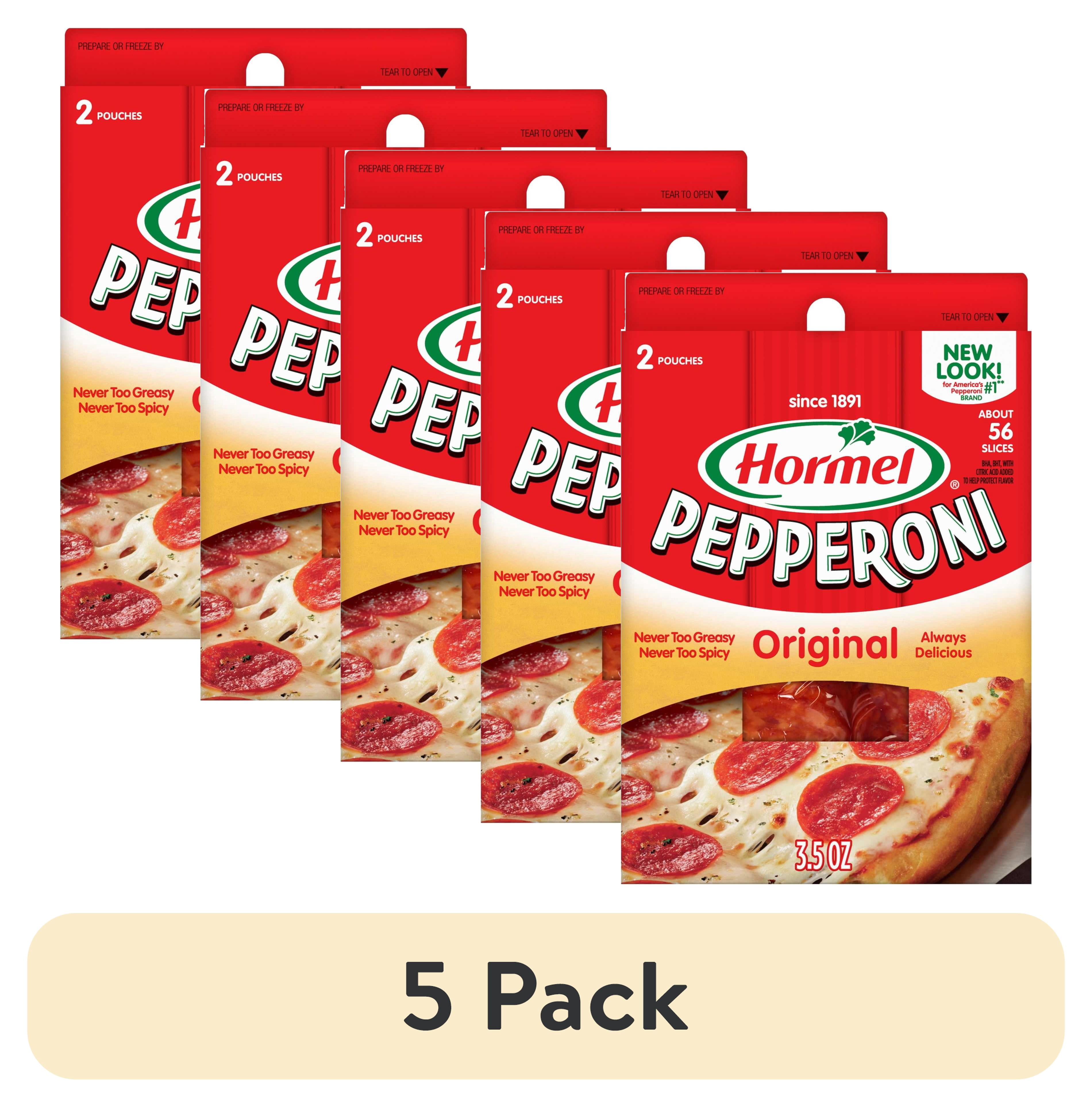 (5 pack) HORMEL Pepperoni Slices, Pizza Topping, Gluten Free ...