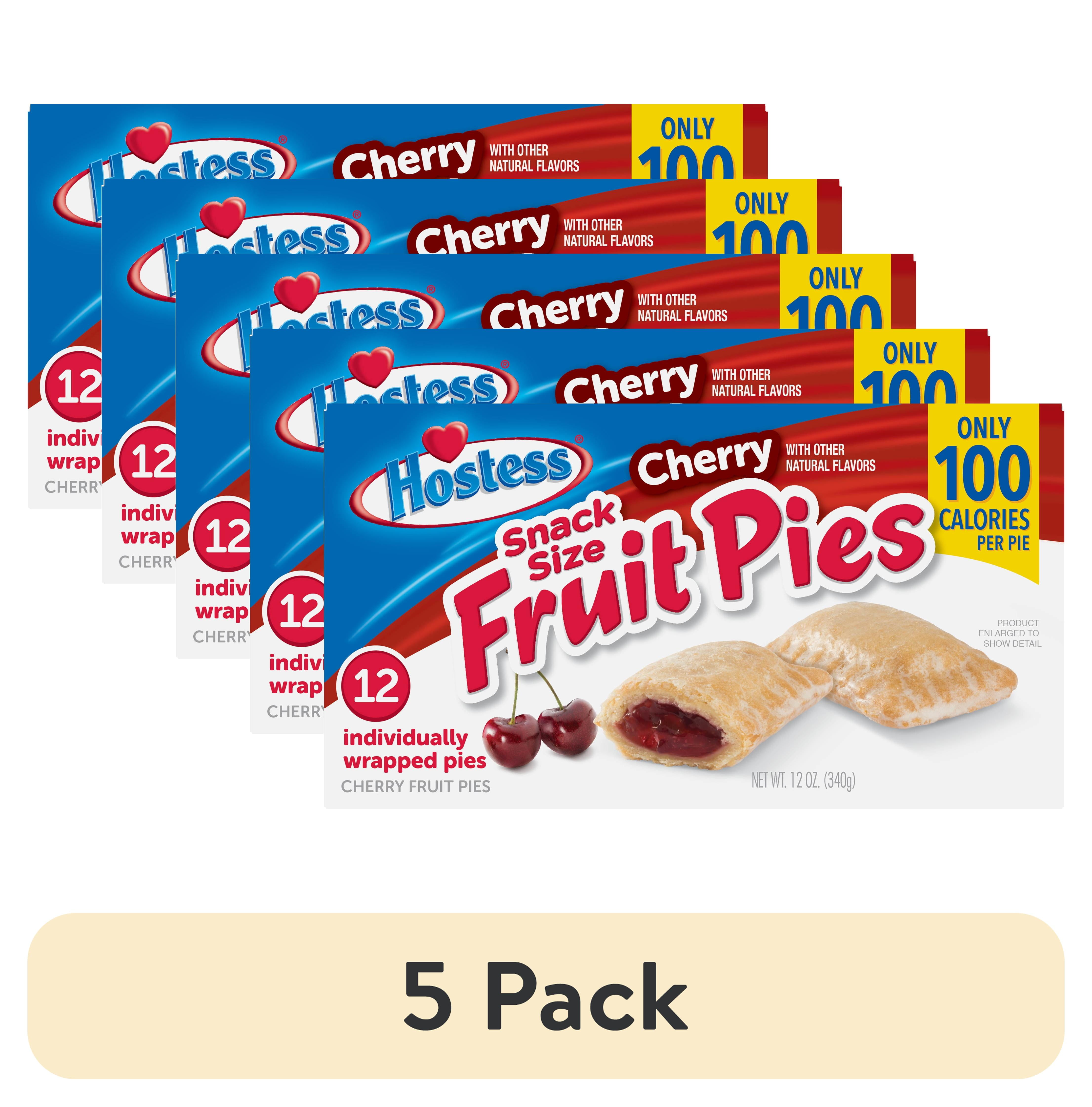 (5 pack) HOSTESS Snack Size Cherry Fruit Pies, 12 Count, 12 oz ...