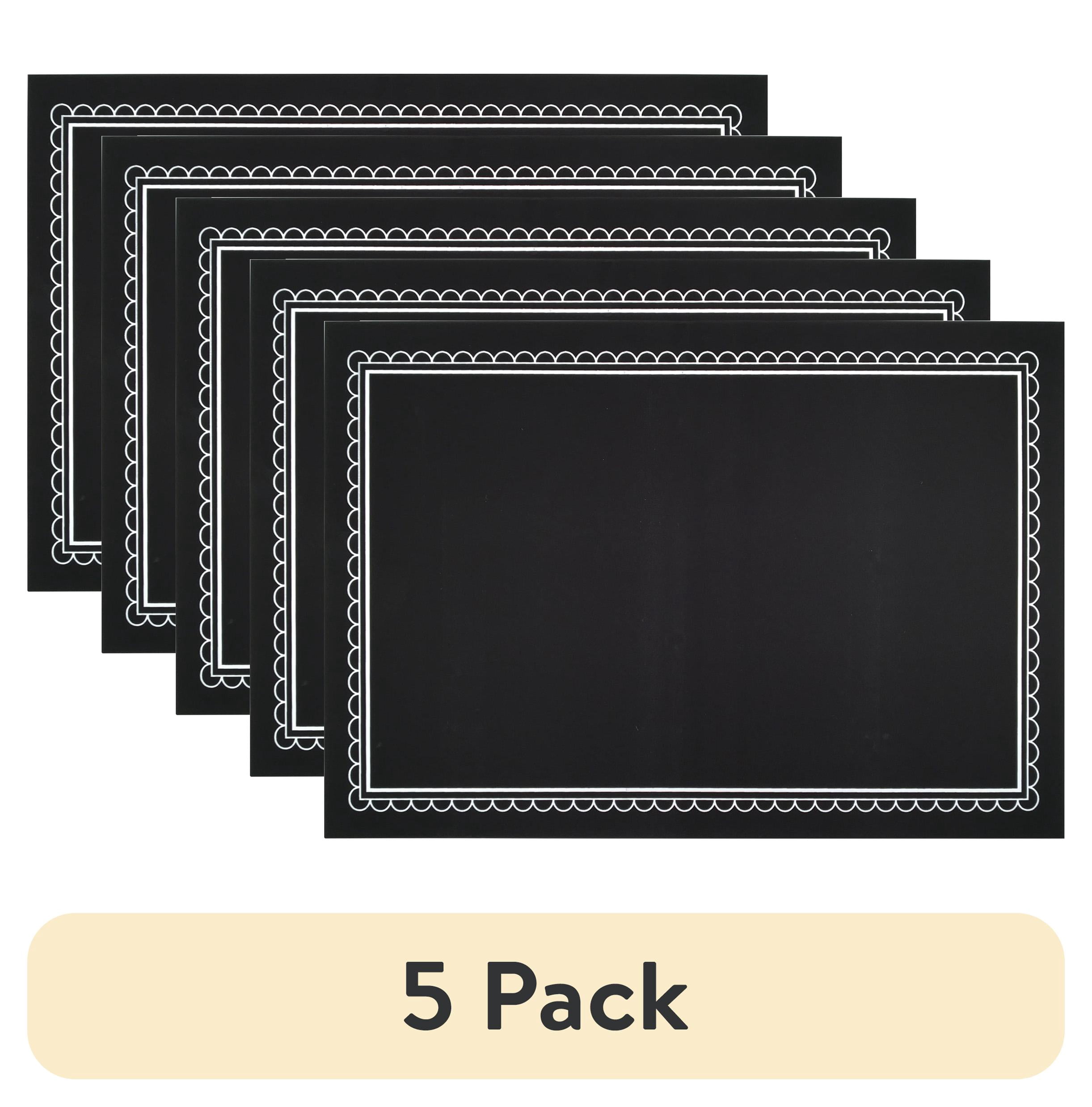 HY-KO 5 Pack Erasable Plastic Chalkboard Sign for Crafts, Projects ...