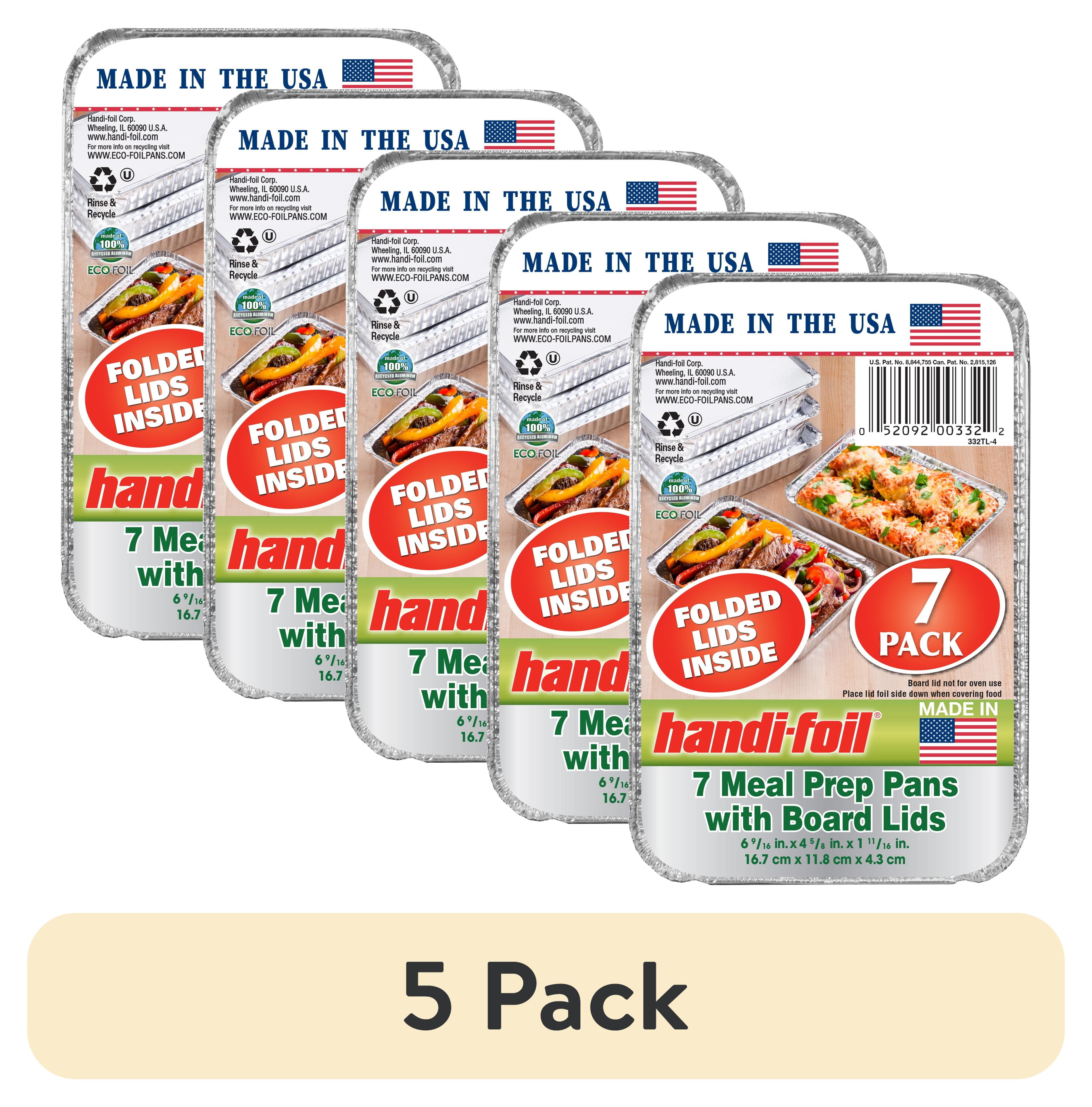 Handi-Foil Aluminum Meal Prep Storage Pan - 7 Count - Walmart.com