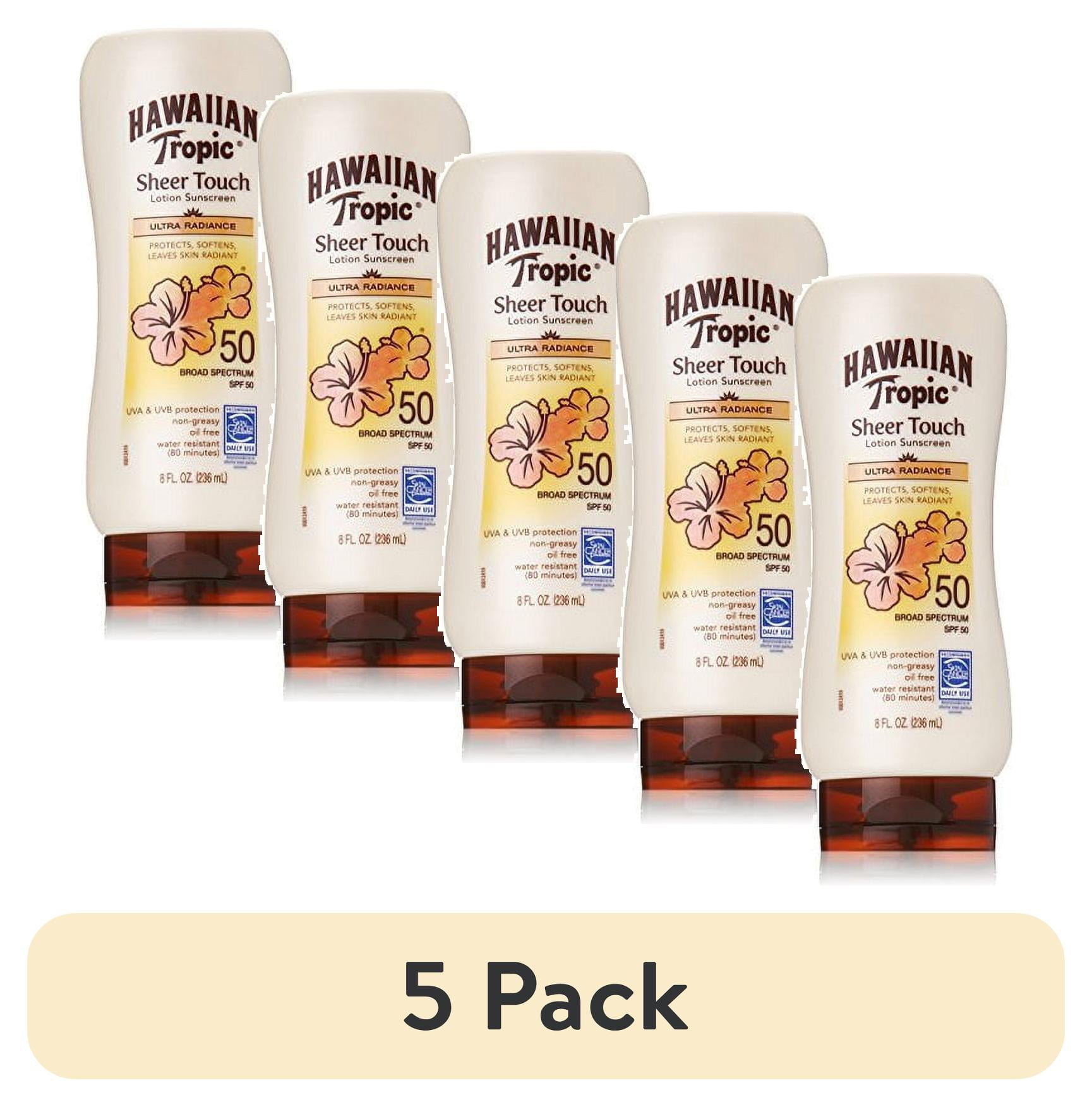 (5 pack) Hawaiian Tropic Sheer Touch Lotion Sunscreen, Ultra Radiance ...