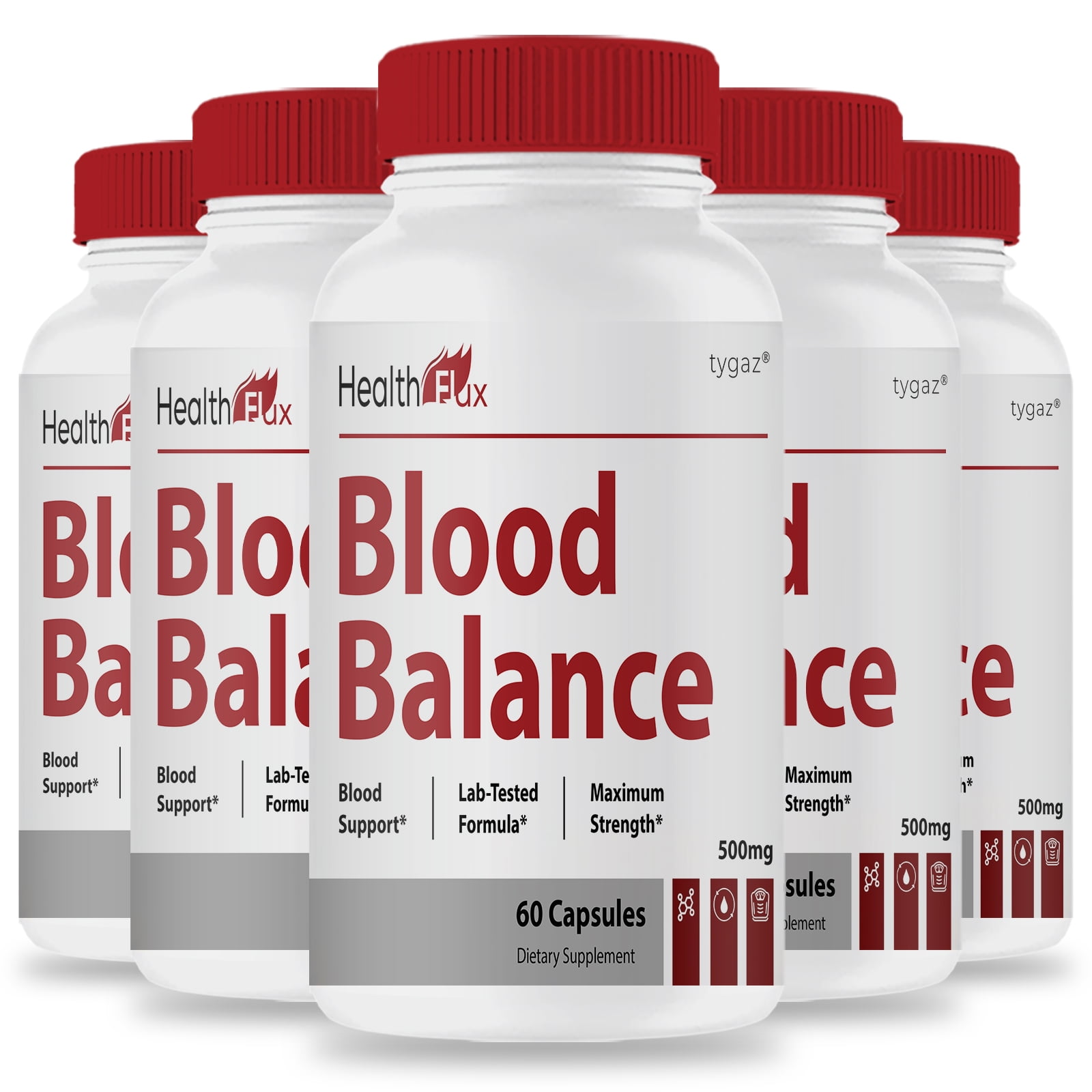 (5 pack) HealthFlux - Health Flux Pill Supplement - Walmart.com