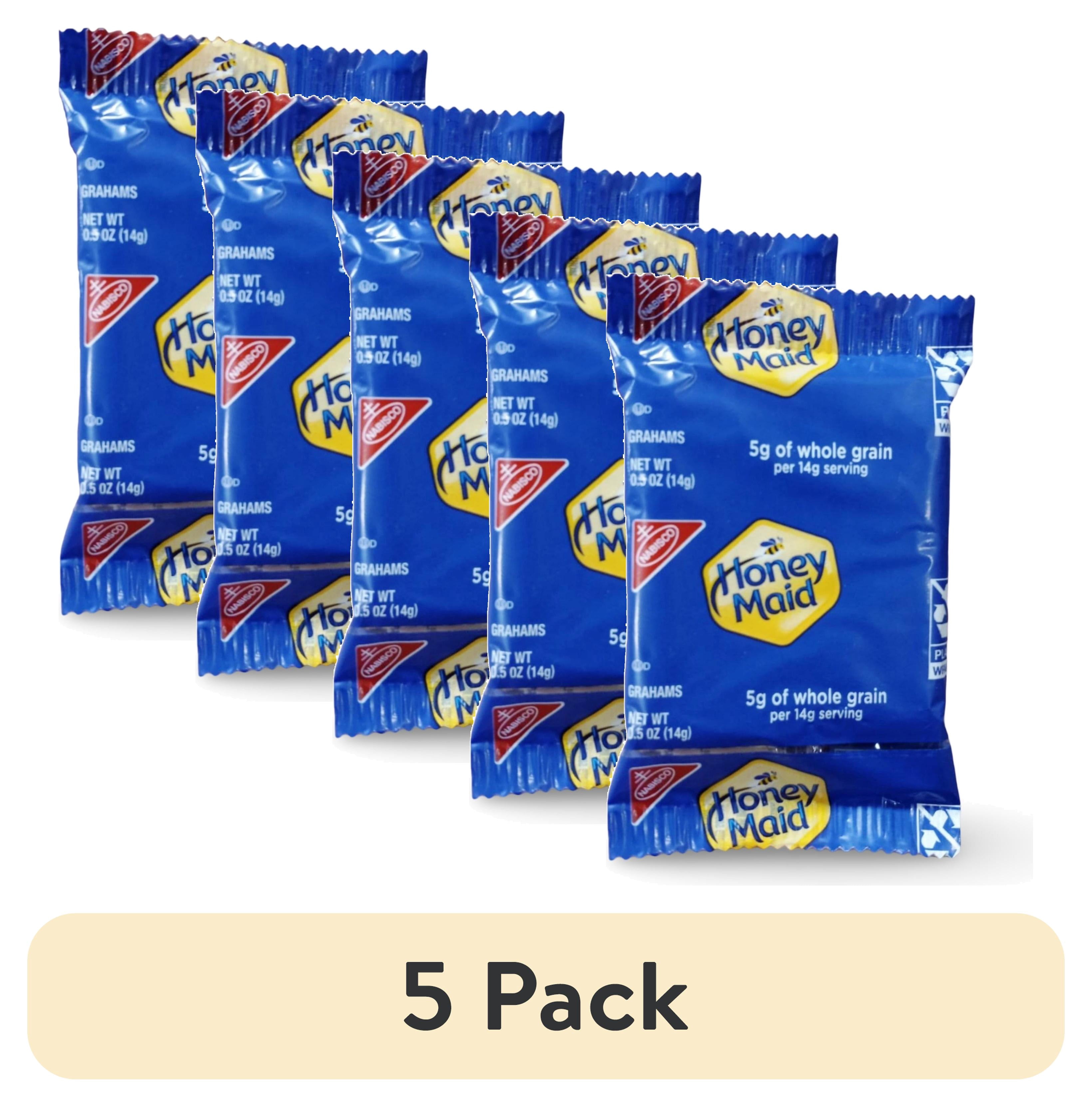 (5 pack) Honey Maid Individually Wrapped Whole Grain Graham Crackers ...