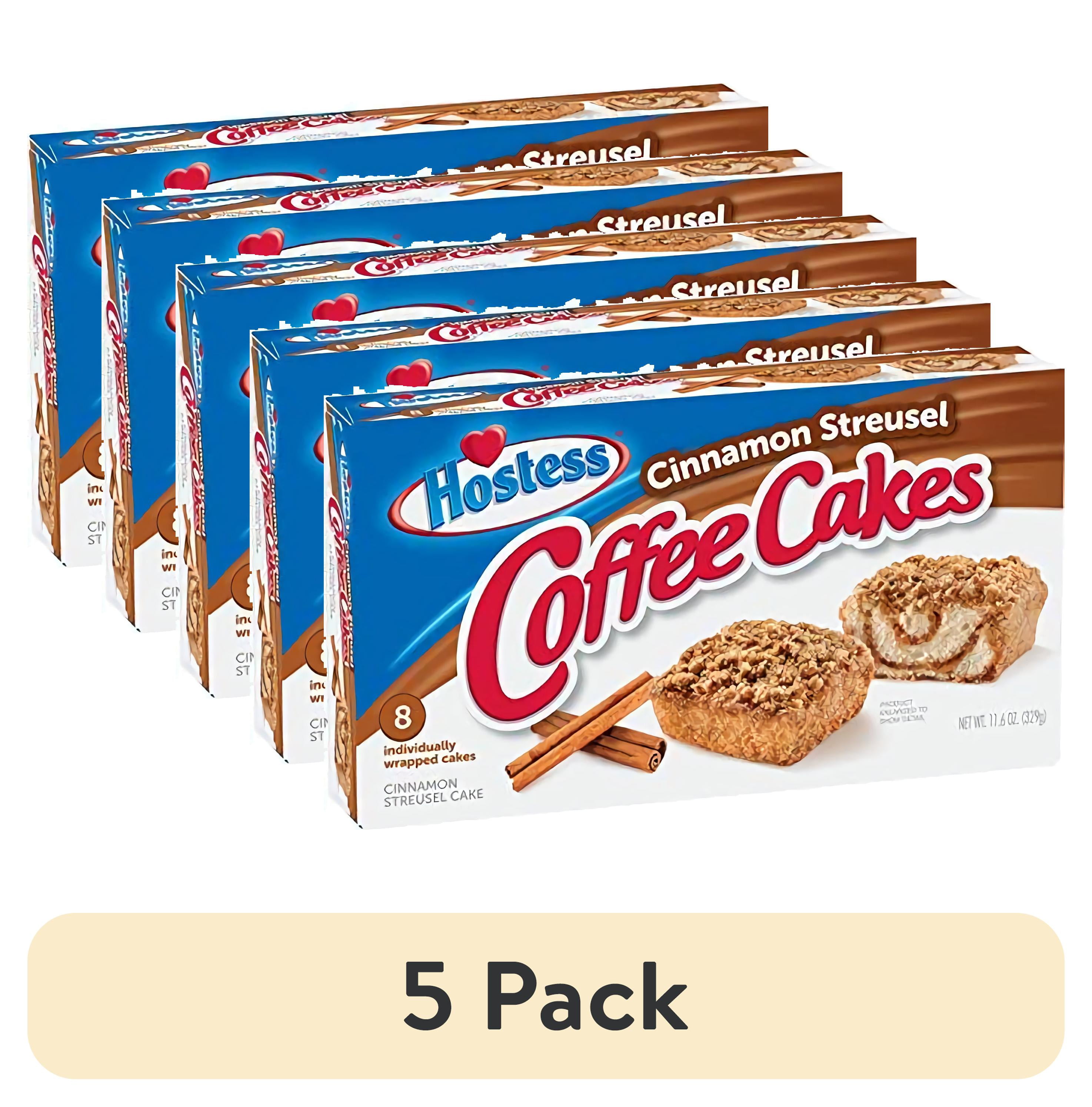 (5 pack) Hostess Cinnamon Streusel Coffee Cake - 8ct/11.6oz - Walmart.com