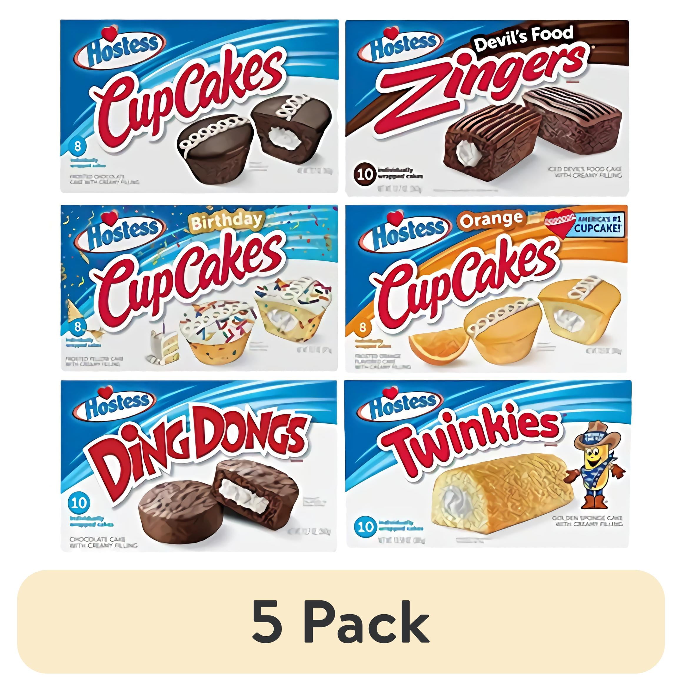 (5 pack) Hostess Snack Cake and Cupcake Variety Pack | 54 Cakes ...