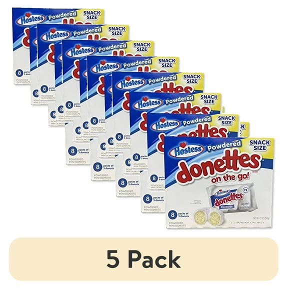 Delicious Donut Packs Featuring Frosted Glazed and Powdered Varieties