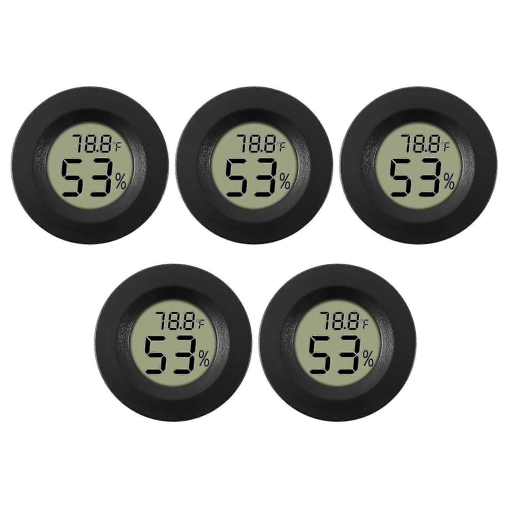 5-pack Hygrometer Thermometer Digital Lcd Monitor Humidity Meter Gauge ...