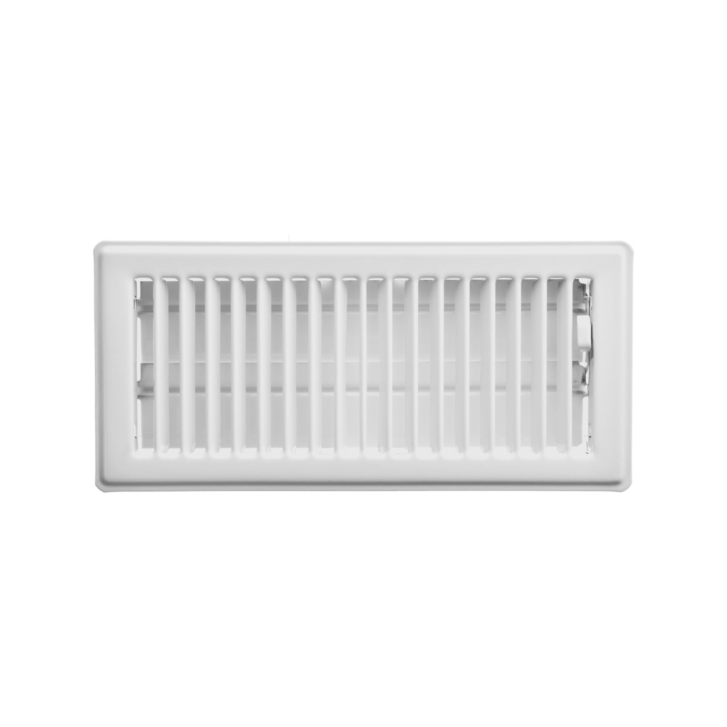 (5 pack) Imperial 4-inch x 12-inch White Steel Painted Louvered, Floor ...