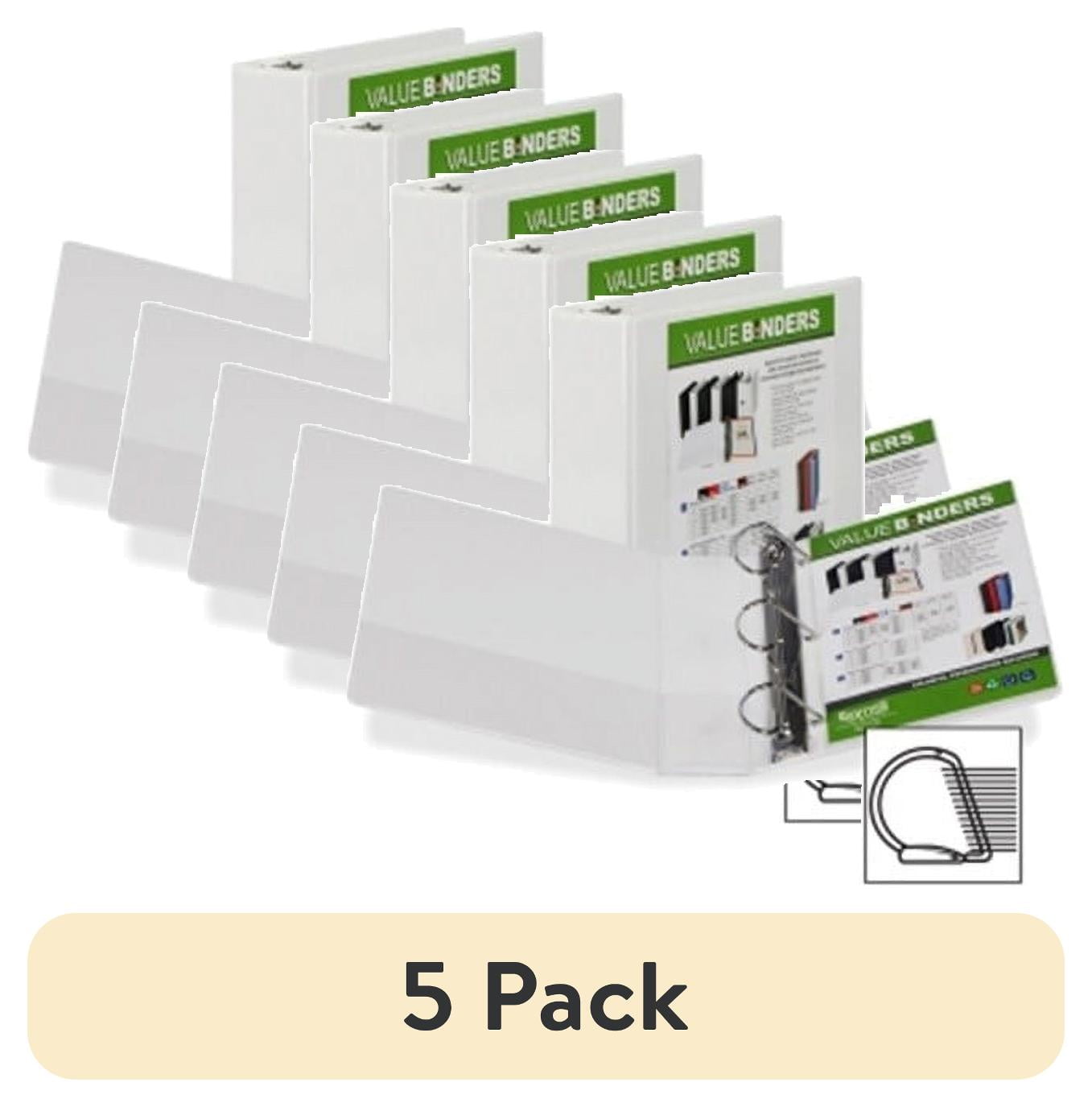 (5 pack) Insertable D-Ring Binders - Walmart.com