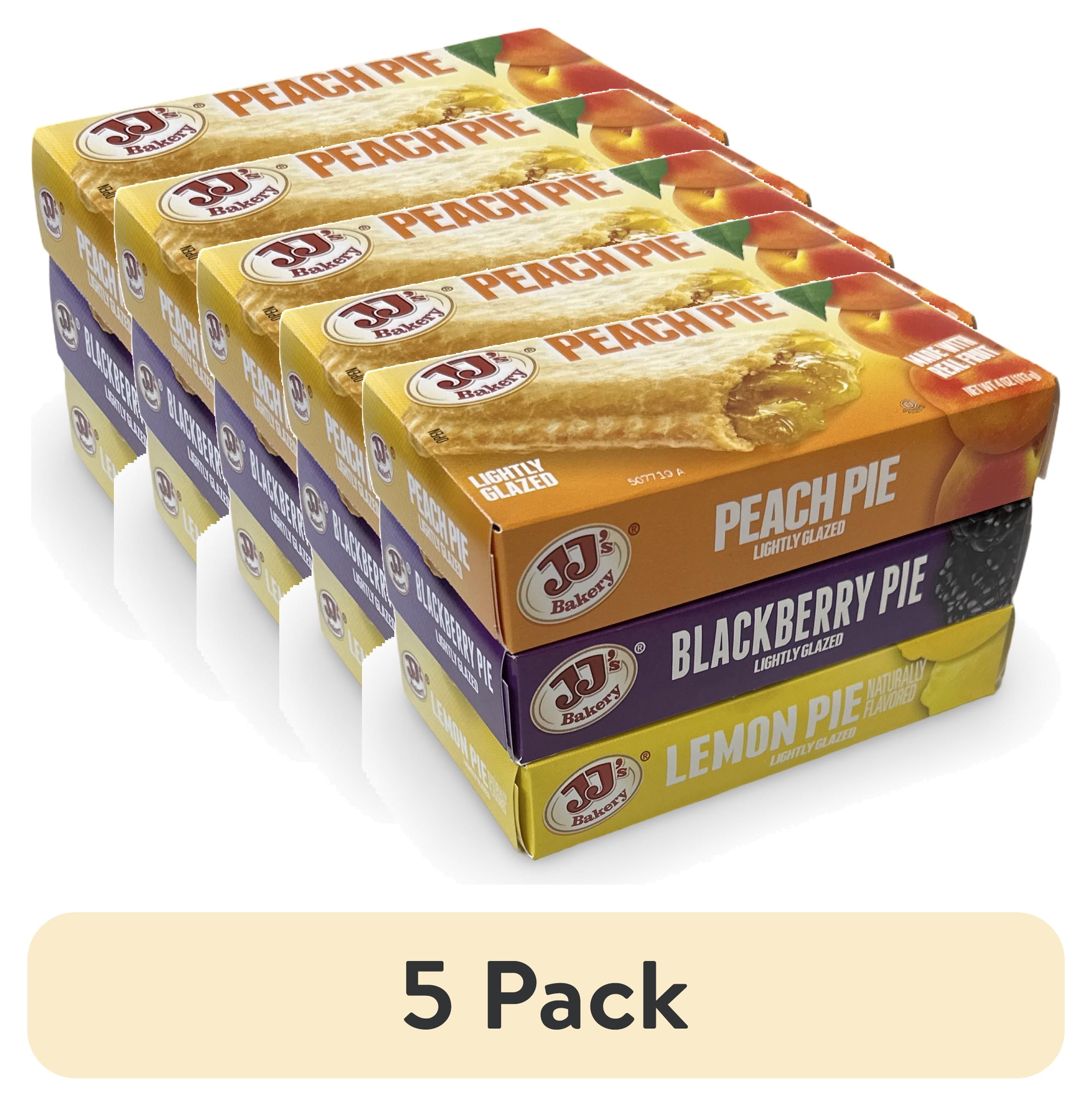 (5 pack) JJ's Bakery Pies Variety Pack (Lemon / Peach / Blackberry ...