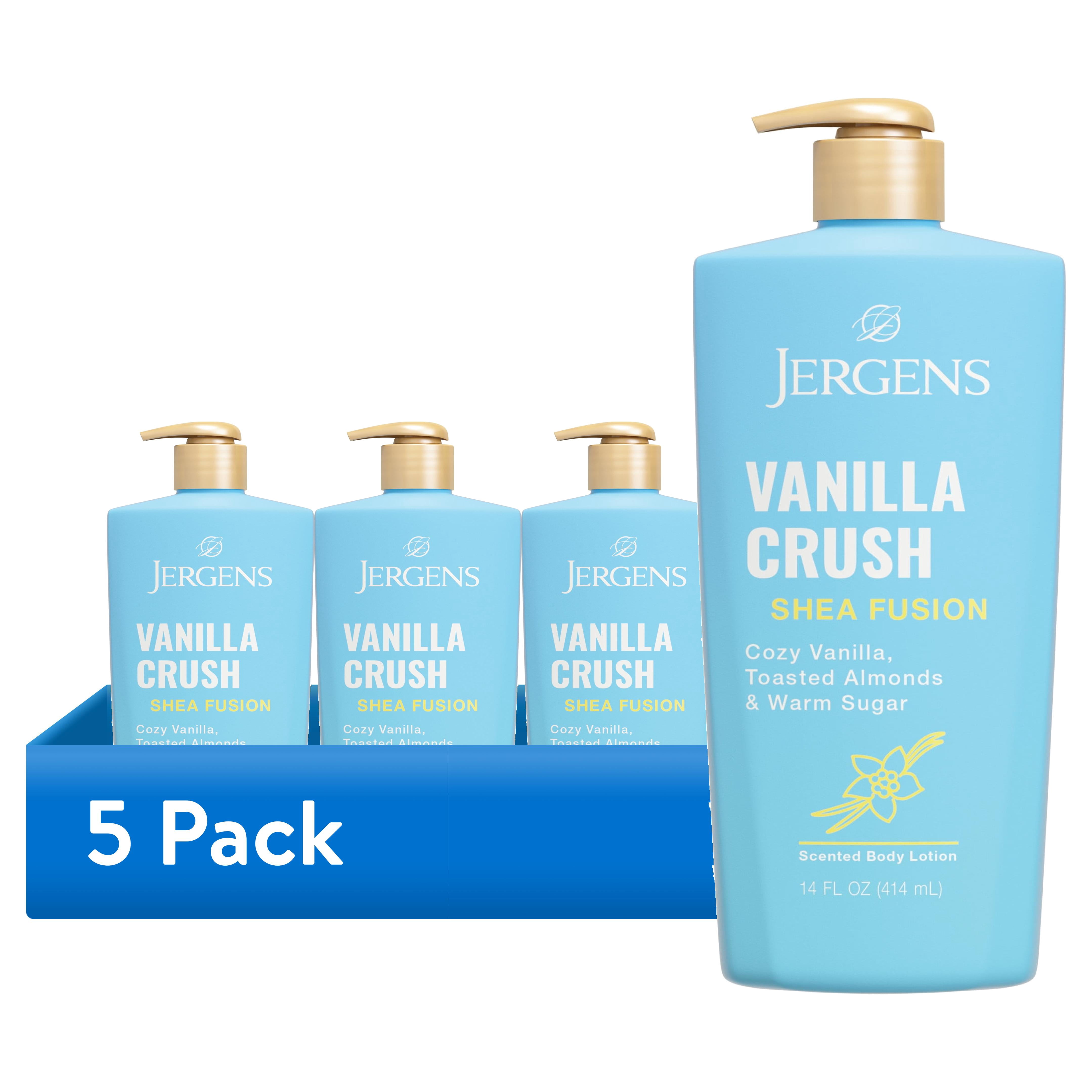 (5 pack) Jergens Shea Fusion Vanilla Crush Scented Body Lotion ...