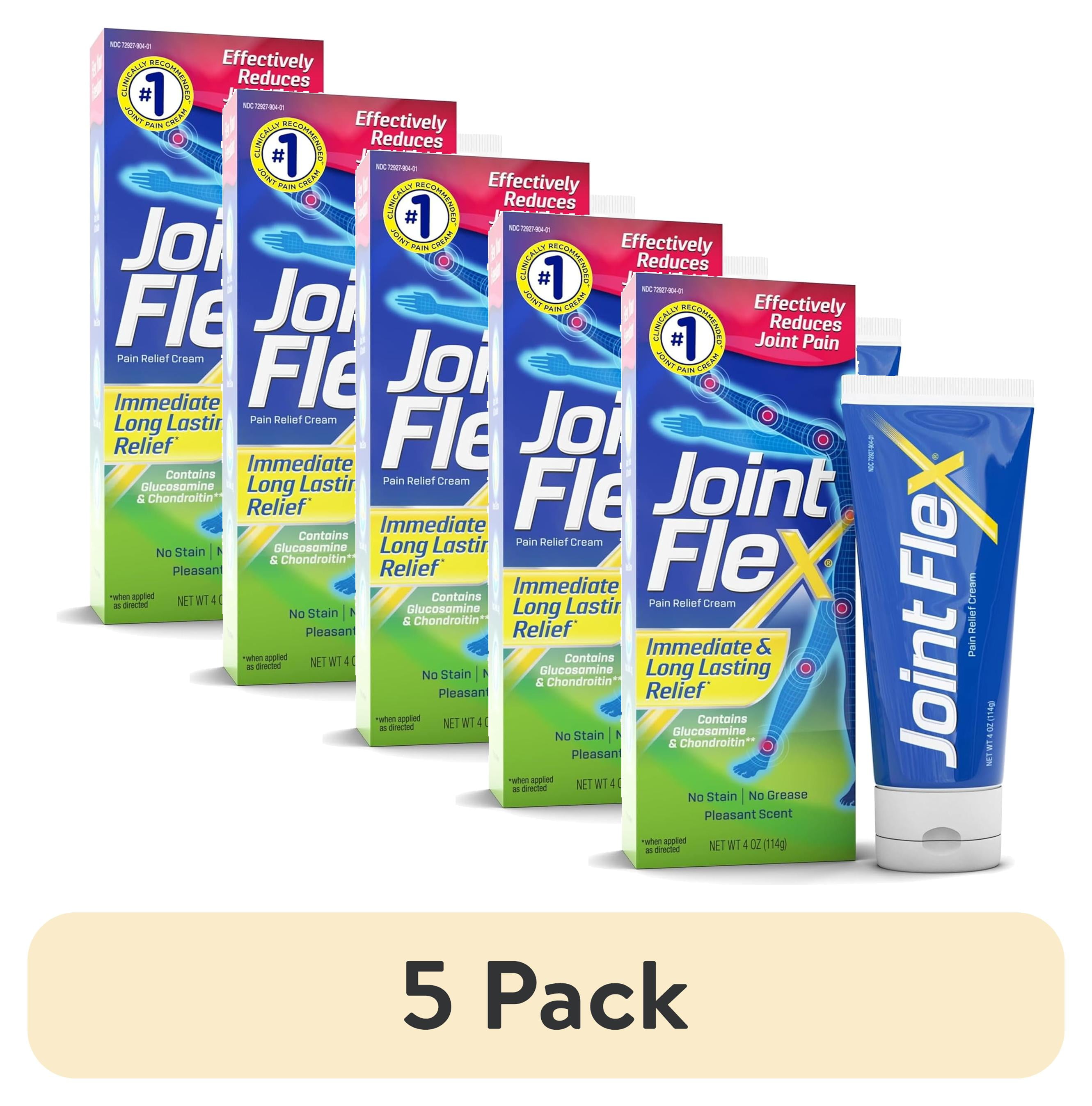 (5 pack) JointFlex Pain Relief Cream for Joint & Arthritis Pain, 4 ...