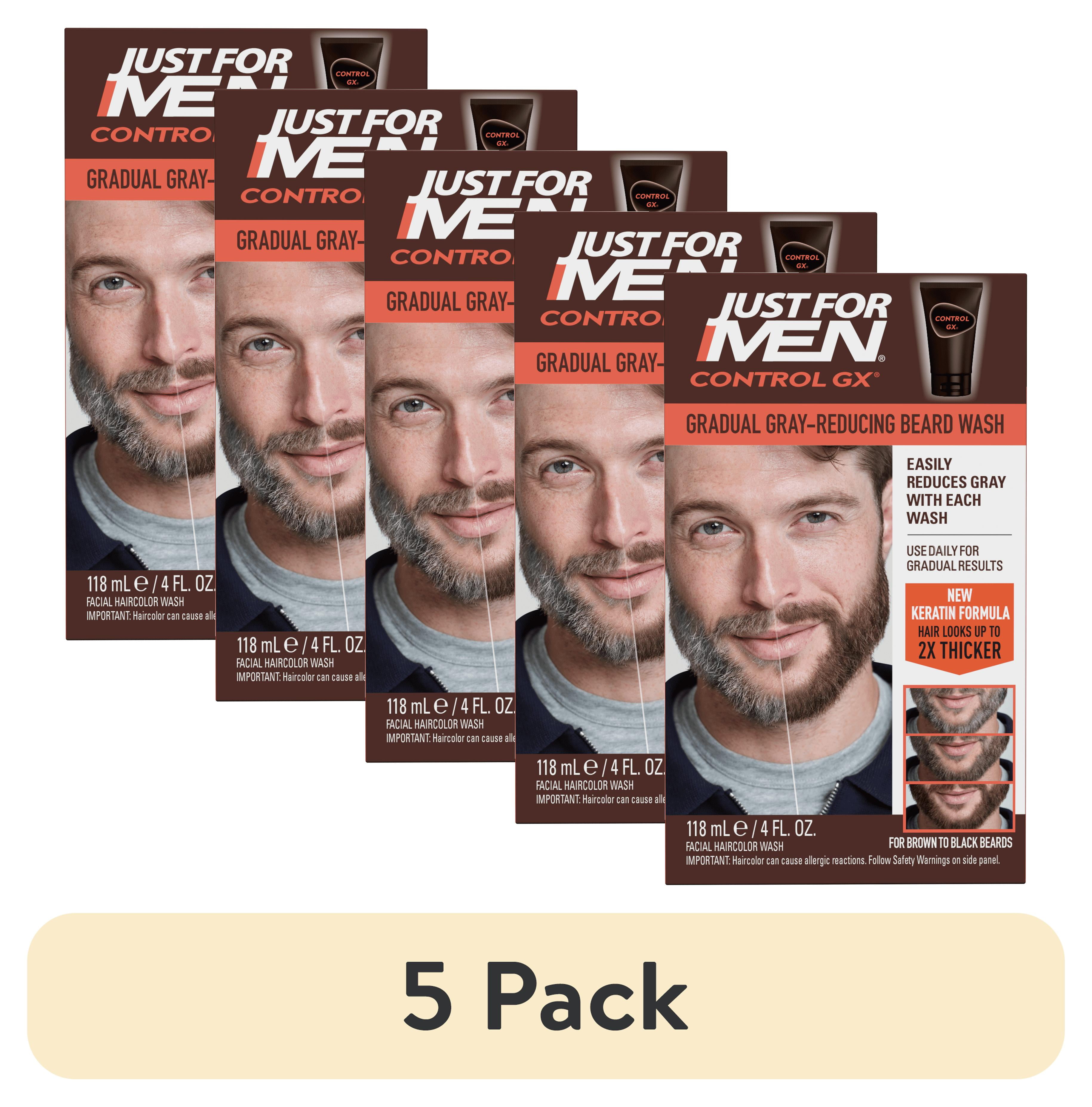 (5 pack) Just For Men Control GX Grey Reducing Shampoo, Gradual Hair ...