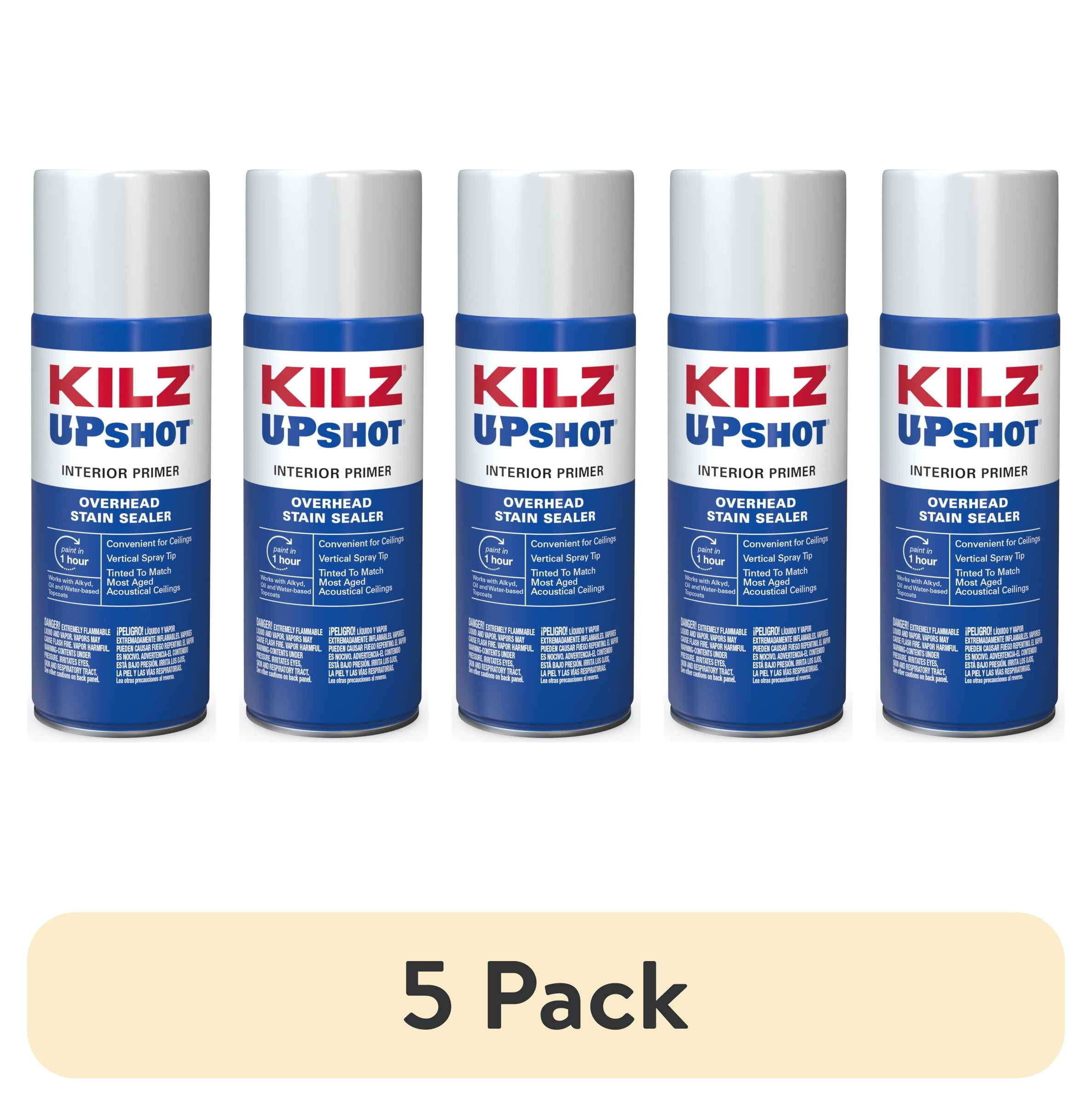 (5 pack) KILZ Upshot Interior Overhead Stain Sealer & Primer, Aerosol ...