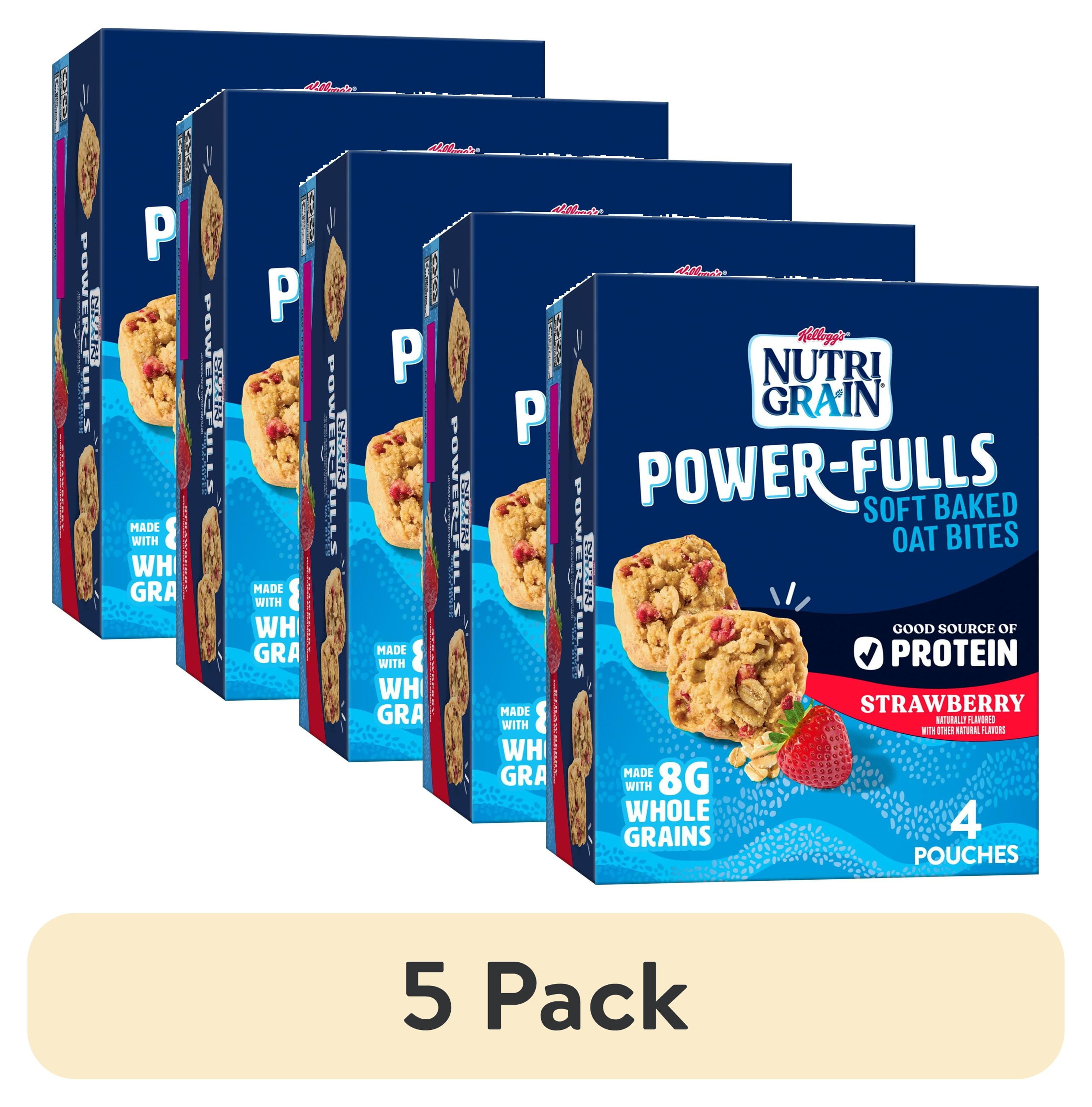 (5 pack) Kellogg's Nutri-Grain Power-Fulls Strawberry Chewy Soft Baked ...