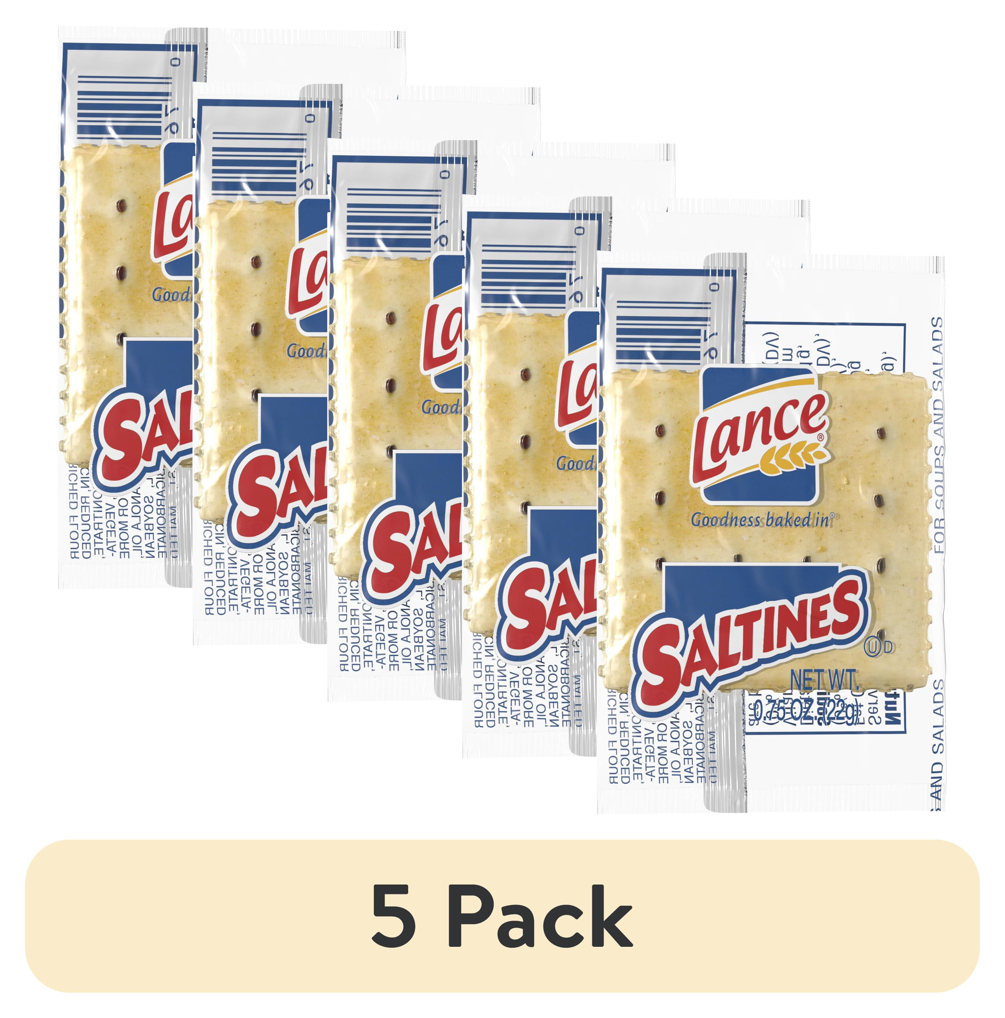 (5 pack) Lance Saltines Crackers, Single Serve Packs, 500 Ct - Walmart.com