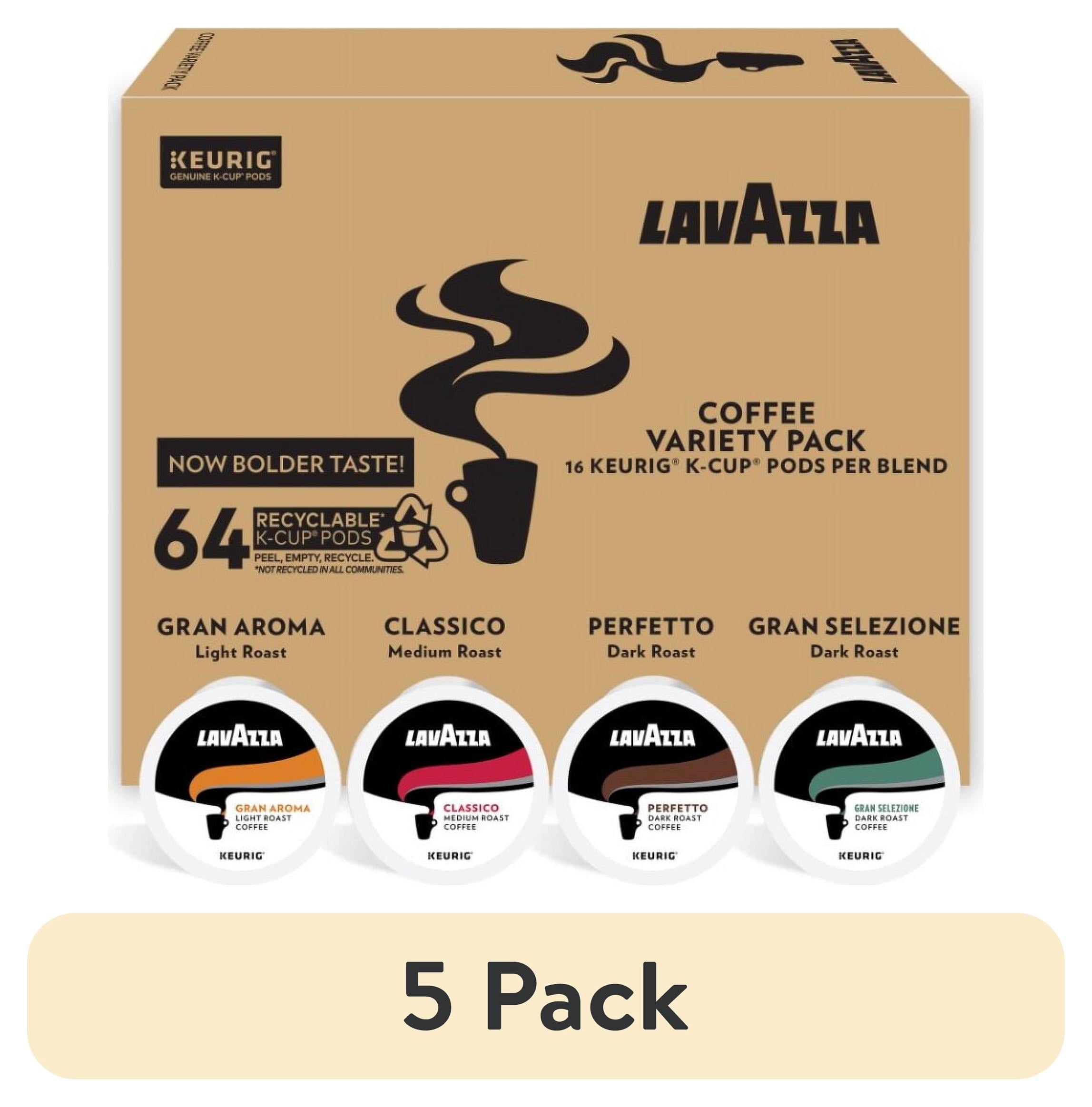 (5 pack) Lavazza Keurig® K-Cup® Variety Pack, Contains Light, Medium ...