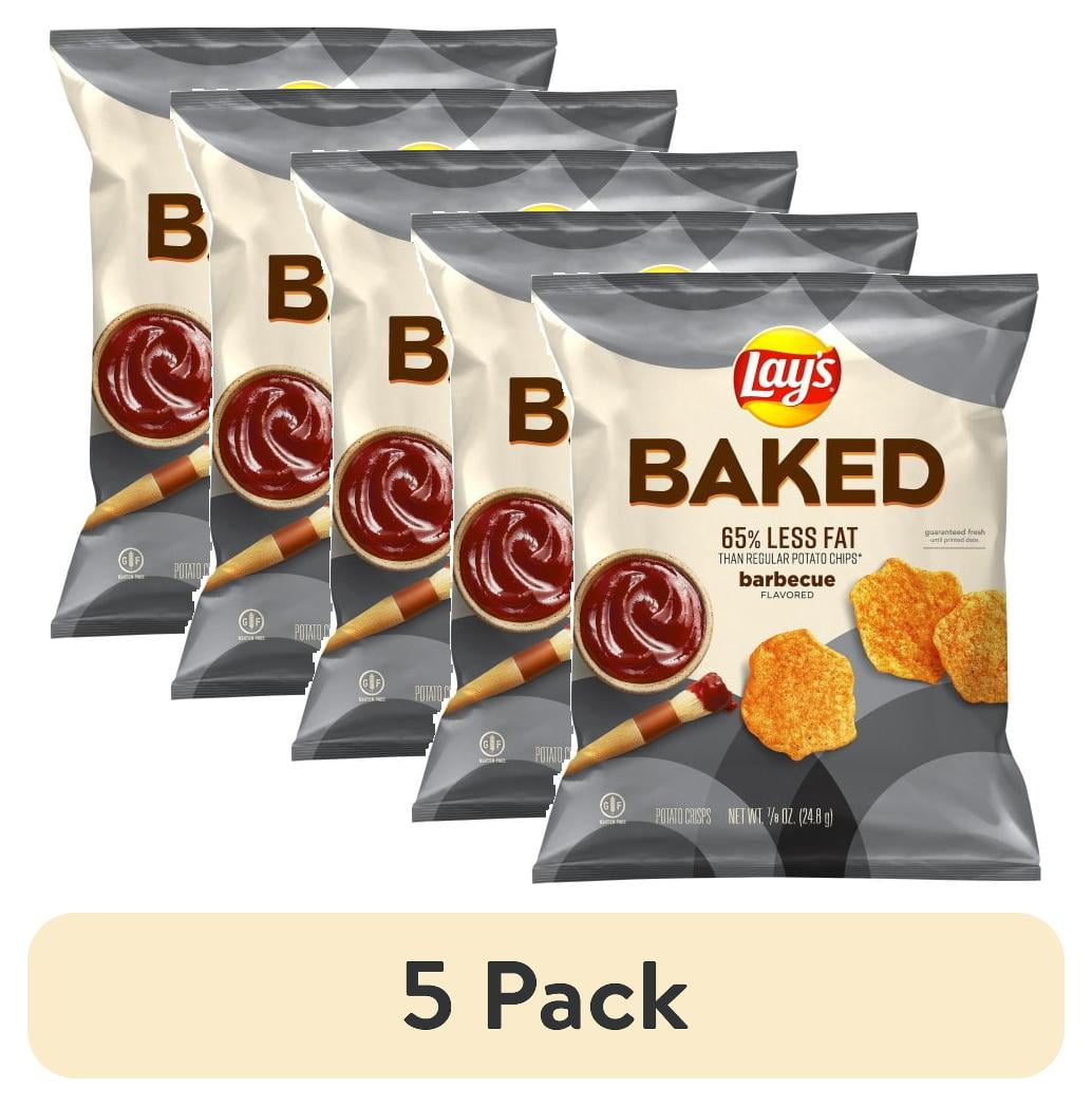 (5 pack) Lay's Oven Baked Barbecue Flavord Potato Crisps, 0.875 Ounce ...