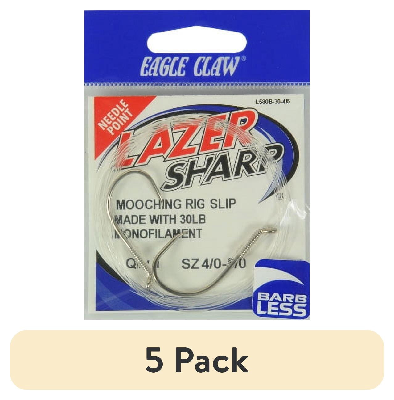 (5 pack) Lazer Sharp L580B-30-4/5 Barbless Mooching Rig, Multiple Size ...