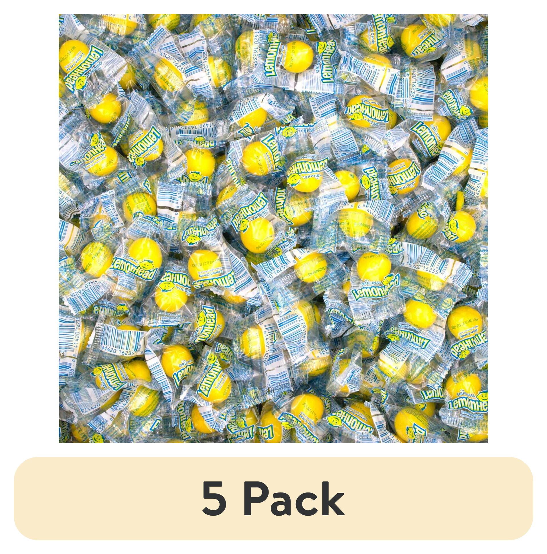 (5 pack) Lemonhead Original Lemon Hard Candy, Individually Wrapped, 1 ...